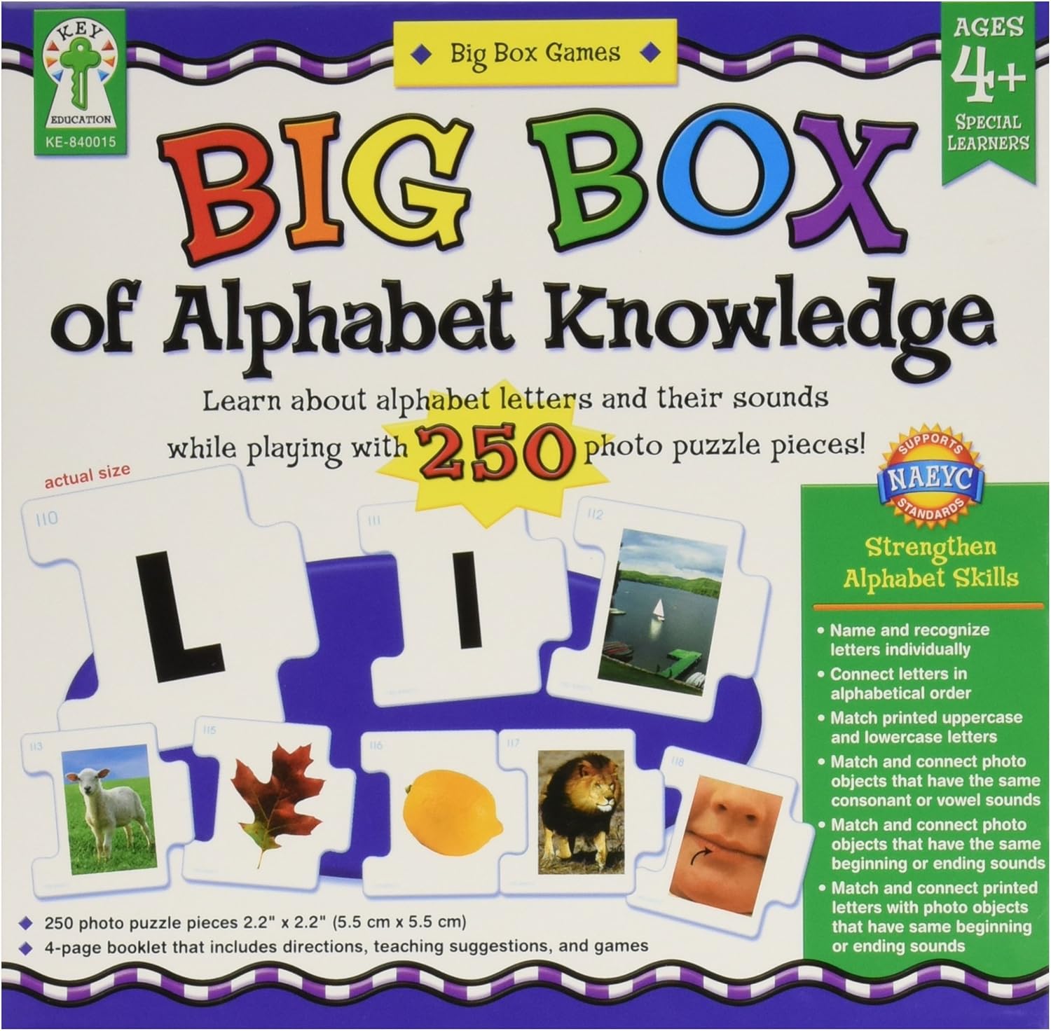 Amazon.com: Big Box of Alphabet Knowledge Educational Board Game : Toys ...