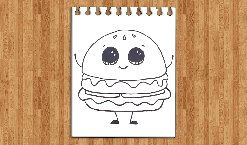 How to drawing Characters Cute Food Kawaii Step by Step - App on Amazon ...