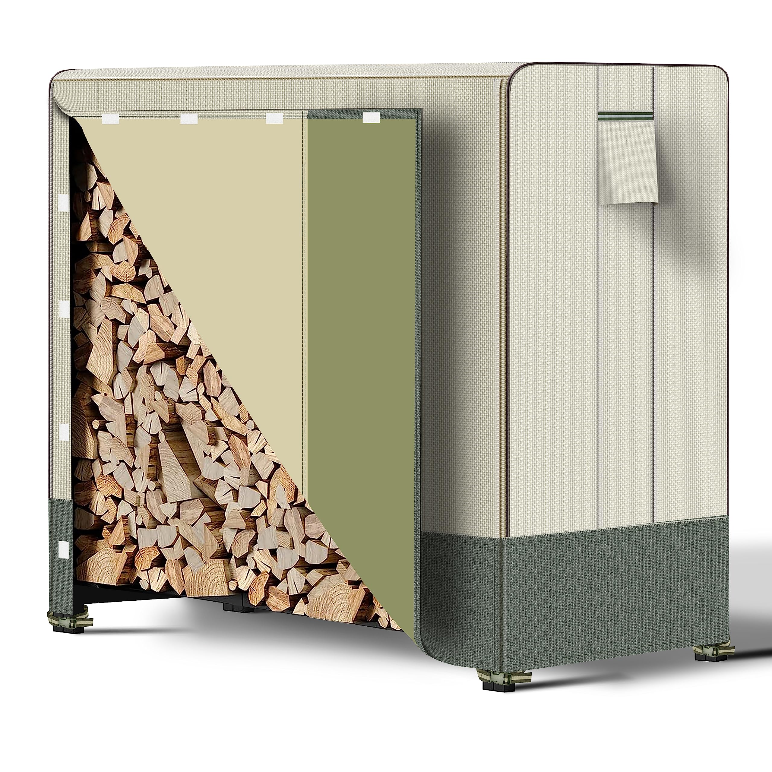 Amazon.com : Log Rack Cover 4ft Firewood Rack Cover 600D Heavy Duty ...