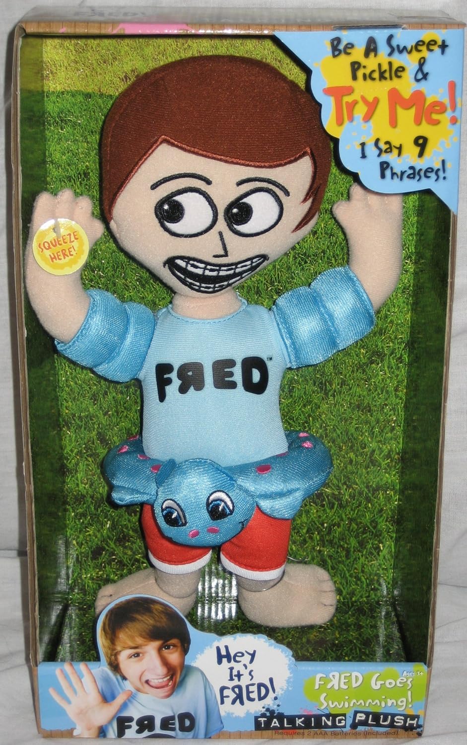 Amazon.co.jp: iCarly Talking Fred Goes水泳Plush Doll : おもちゃ