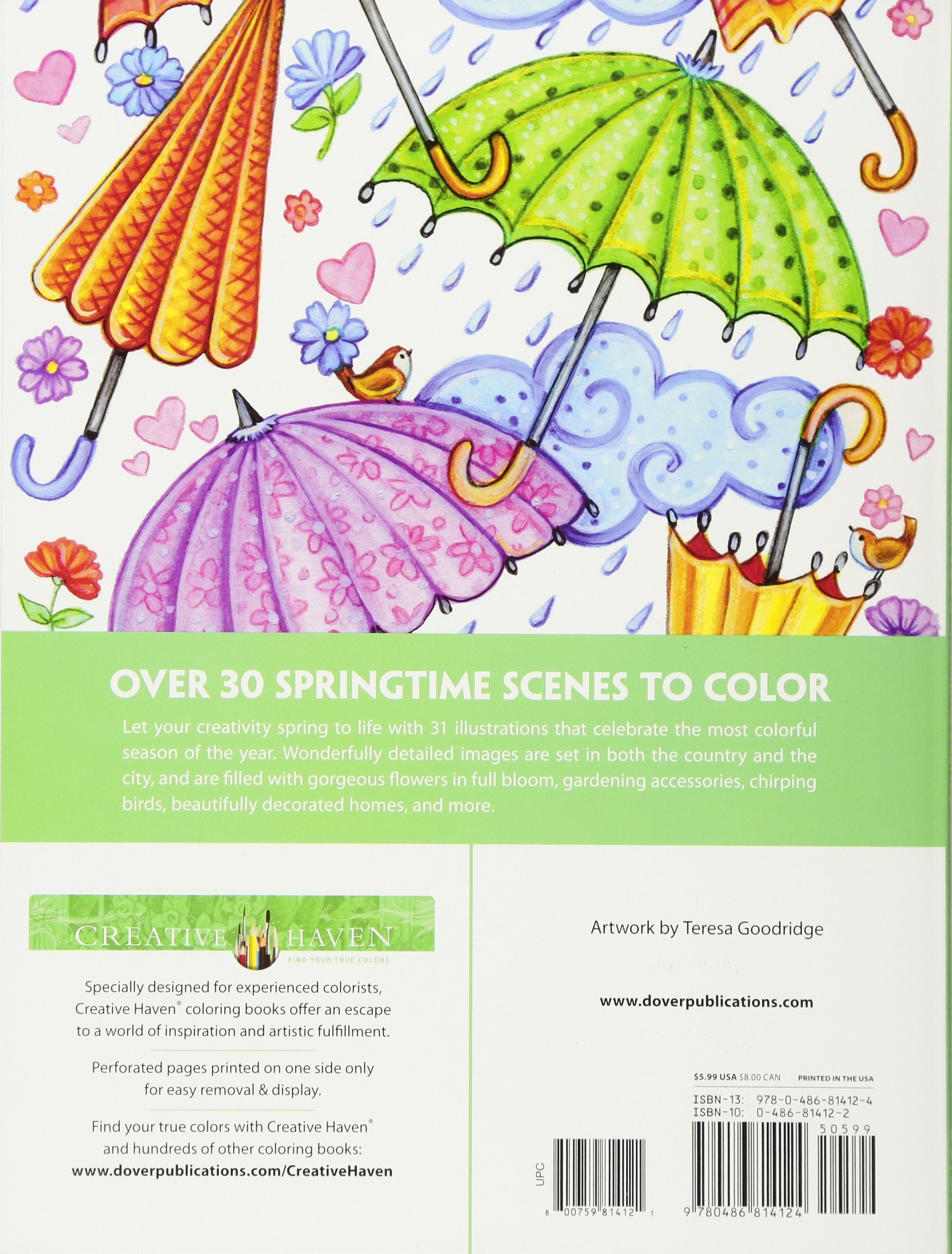 Snapklik.com : Creative Haven Spring Scenes Coloring Book