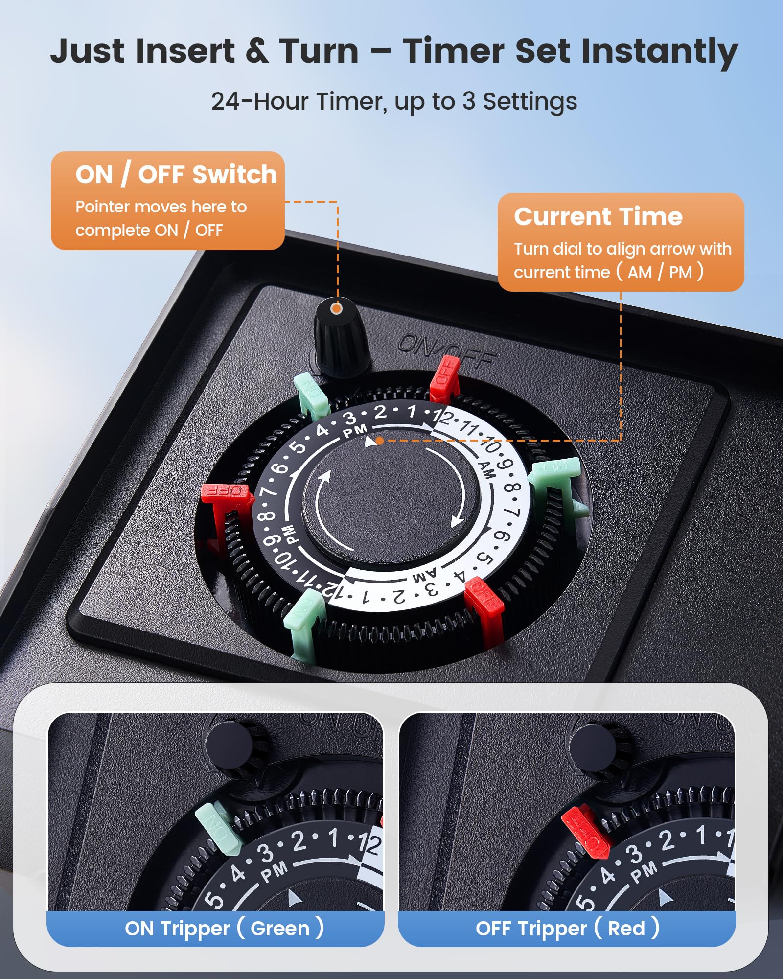 Snapklik.com : SURAIELEC Mechanical Pool Timer For Above Ground Pools ...