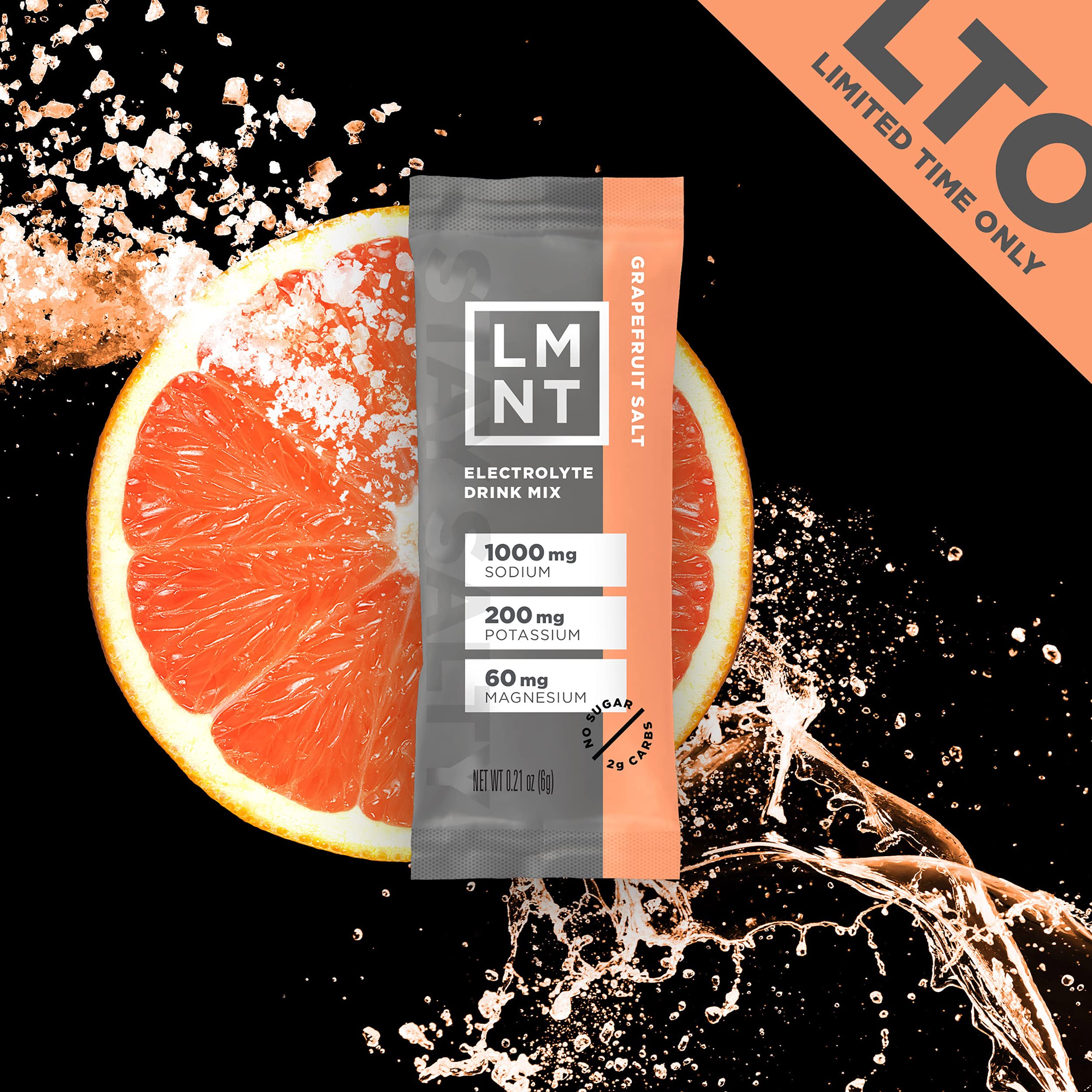 Snapklik.com : LMNT Zero-Sugar Electrolytes - Grapefruit Salt ...