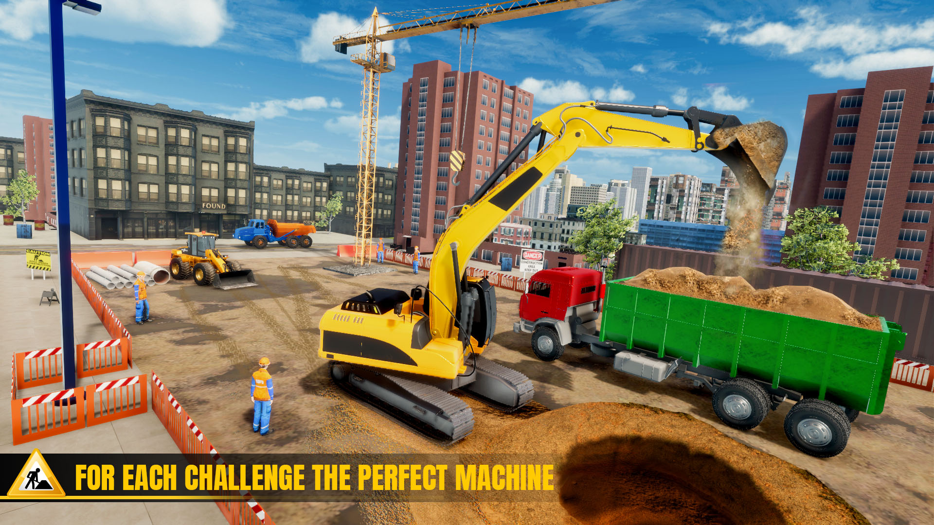 Real Construction Simulator: Excavator Heavy City Construction Games 3D ...