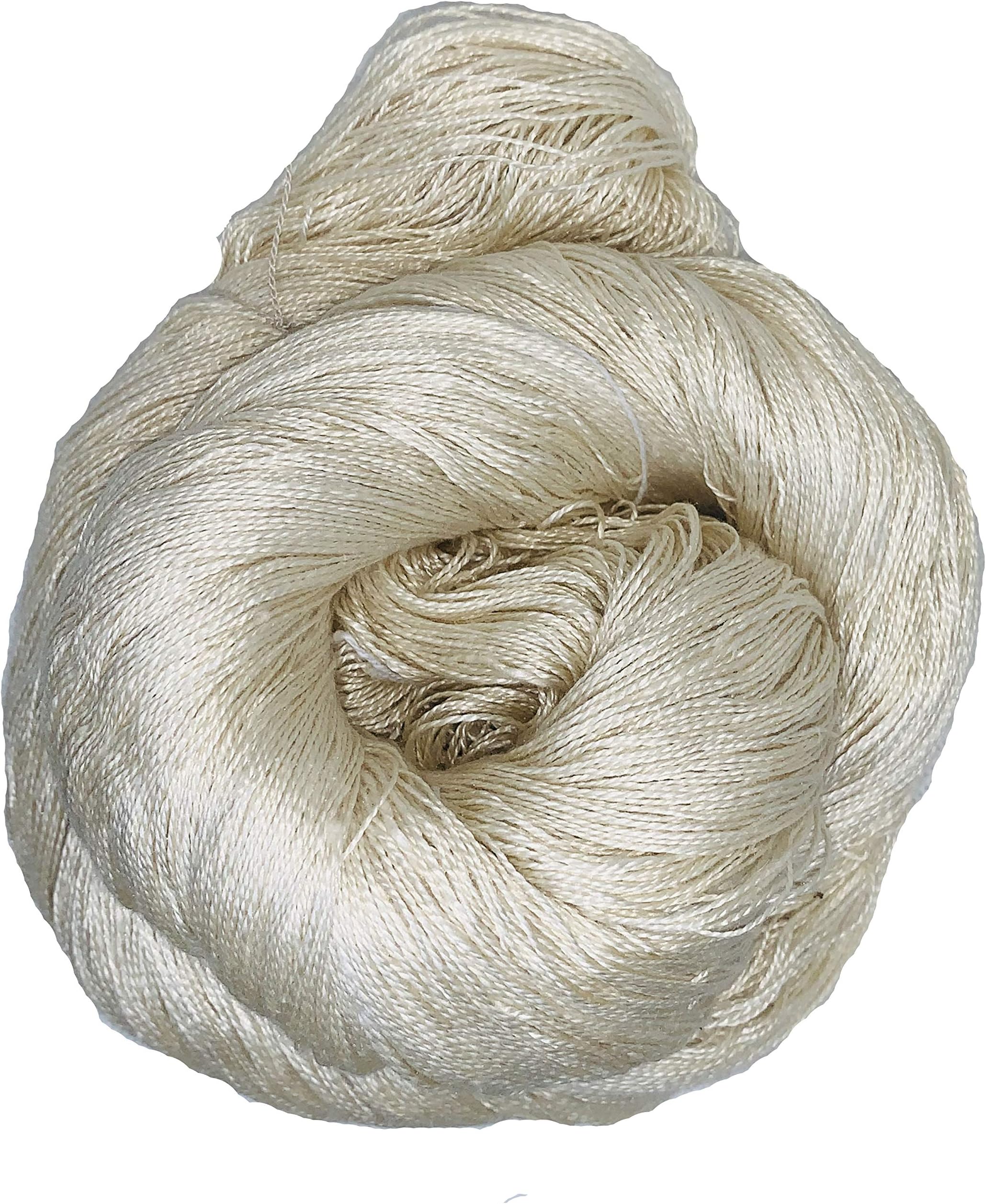 Amazon.com: KNITSILK Silk Yarn 20/2 Undyed 100% Mulberry Silk Undyed ...