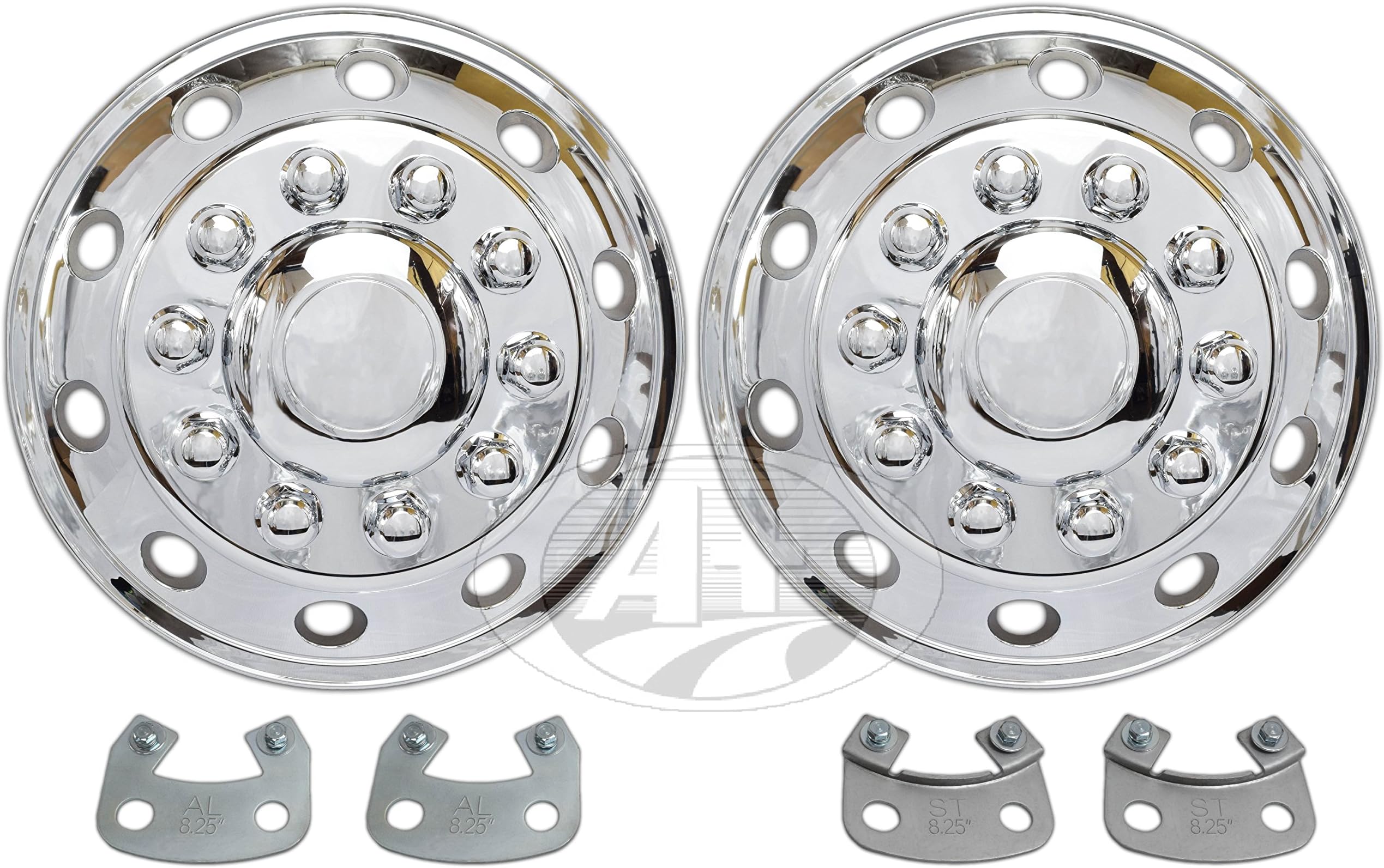 Amazon.com: 22.5” ABS Chrome-Plated Front Wheel Cover Wheel Simulator ...