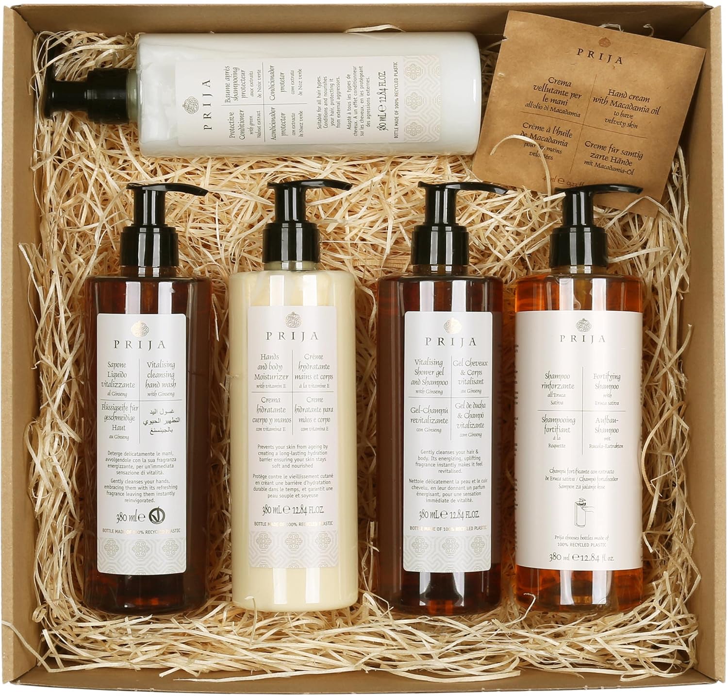 Prija gift set: Soap, moisturising cream, shampoo/shower gel, shampoo ...