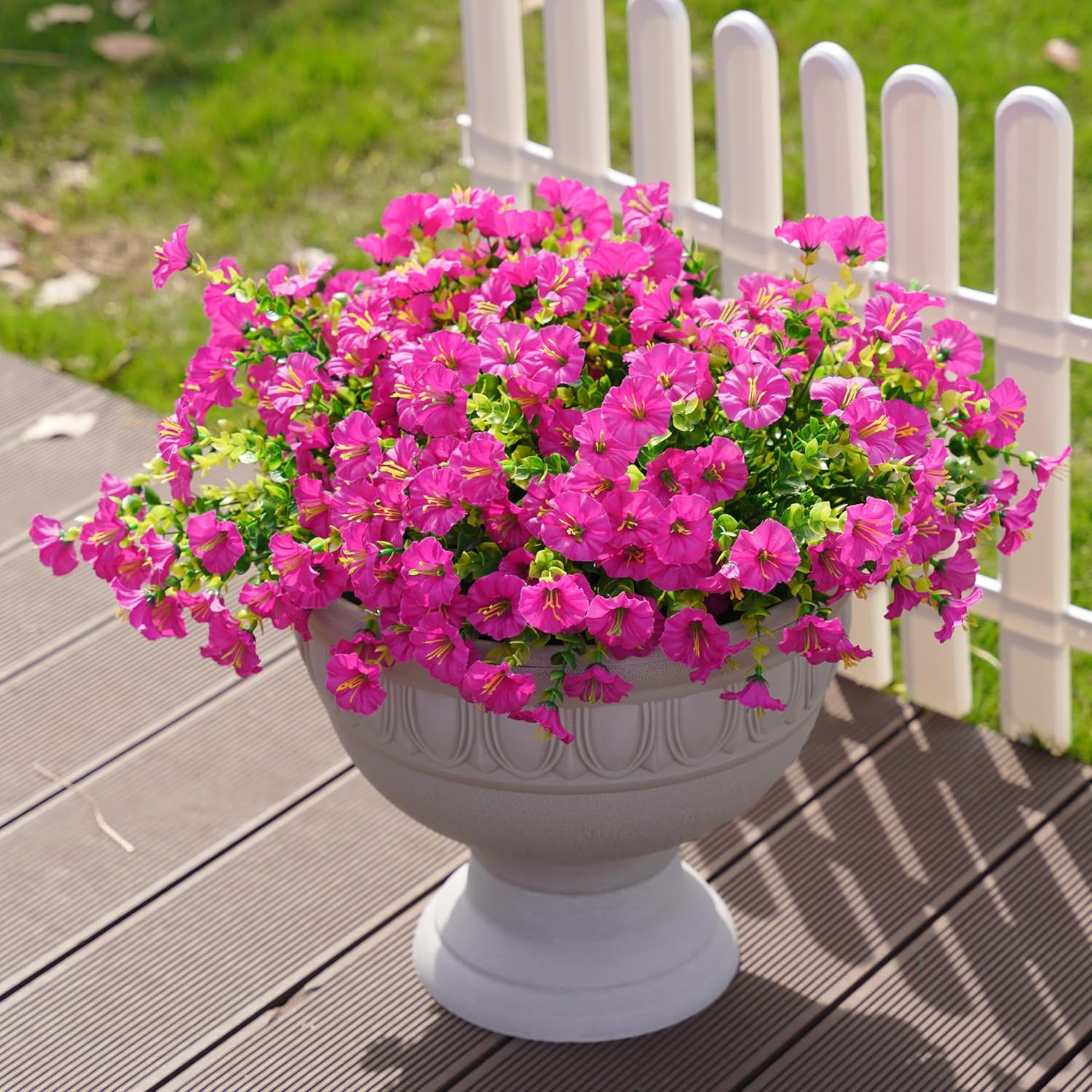 Amazon.com: Artificial Fake Outdoor Plants Flowers for Spring ...