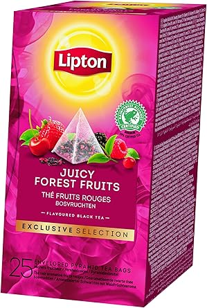 Lipton Exclusive Selection Thé Noir Fruits Rouges, Doux et Equilibré ...