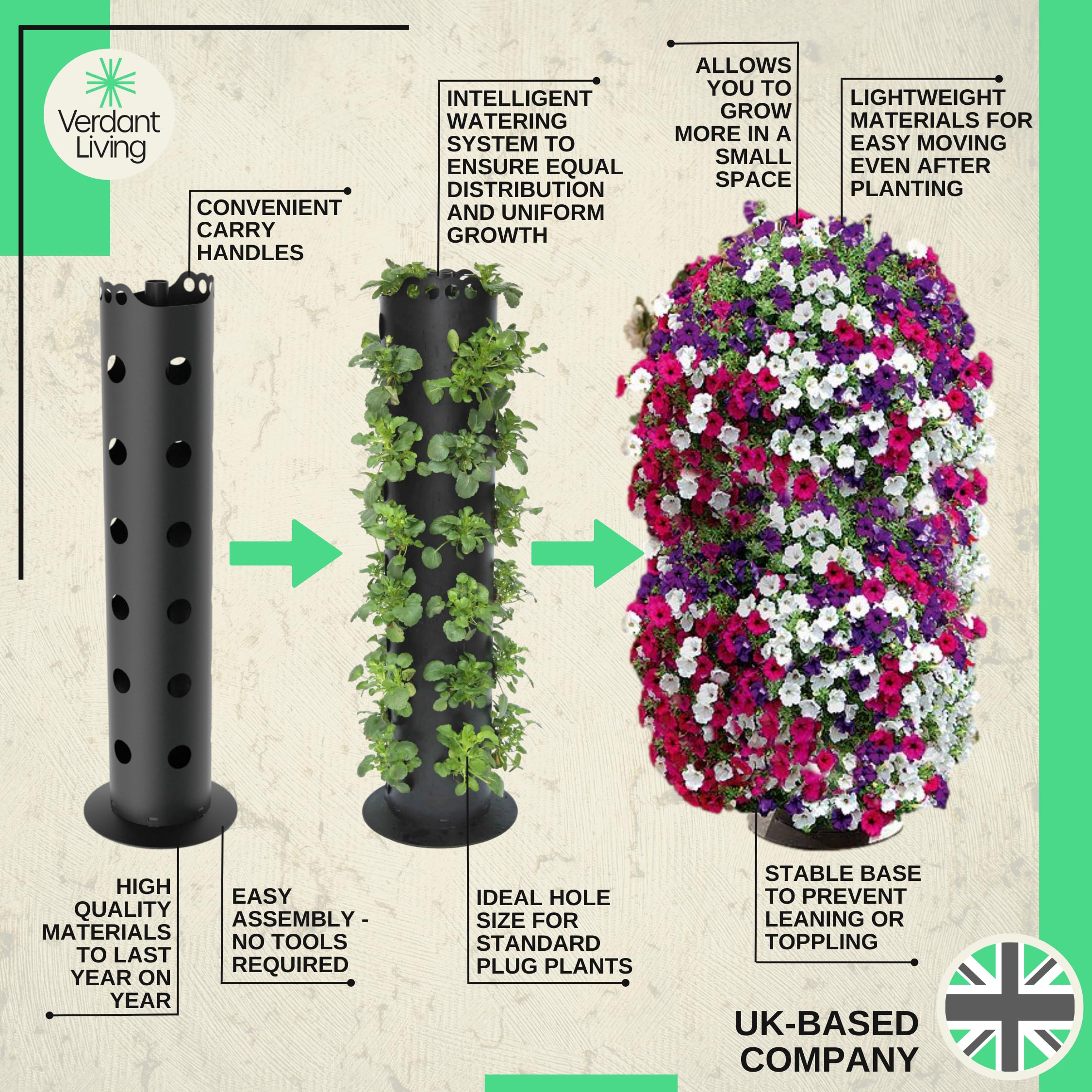 Flower Tower Container Garden