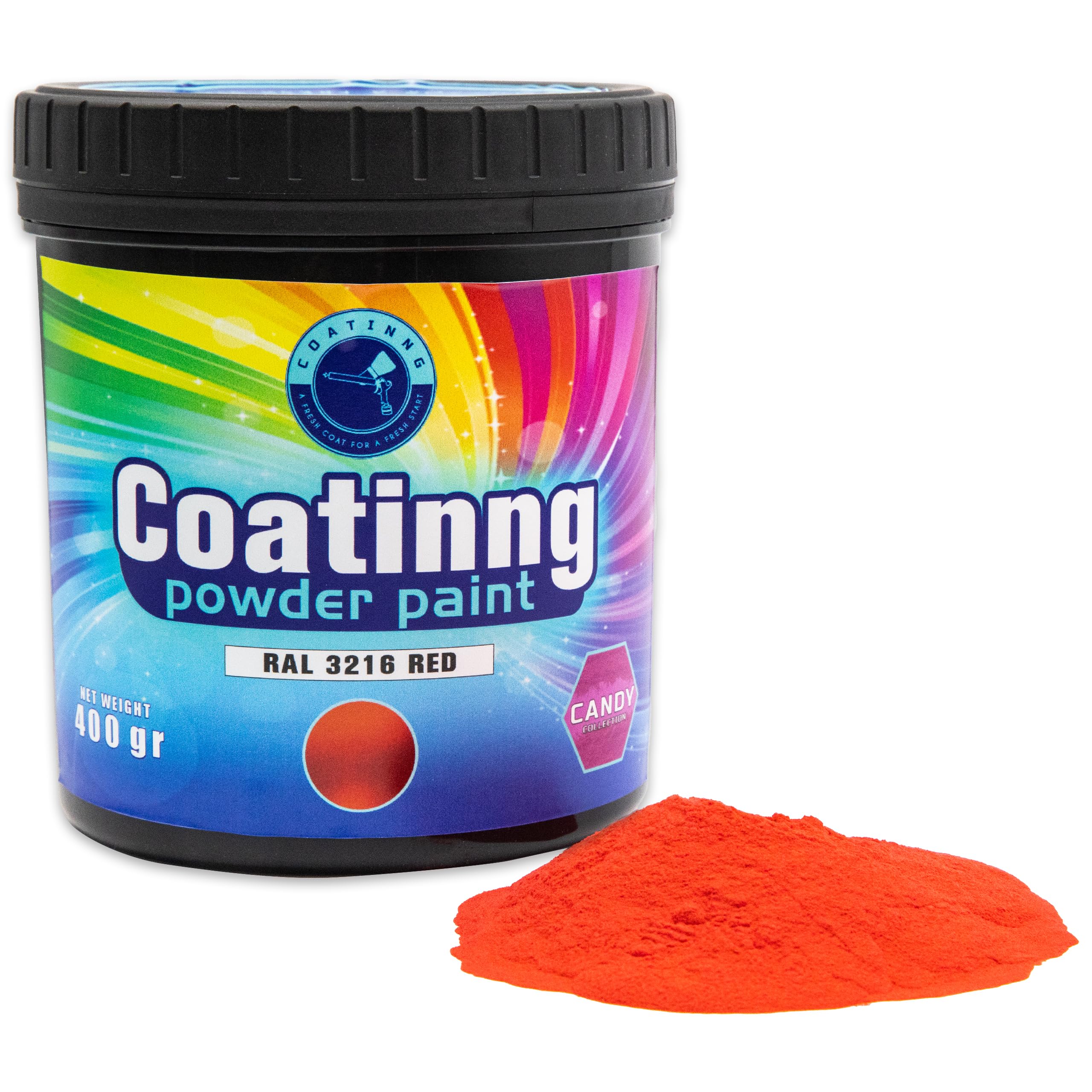 Paleta De Colores De Pintura En Polvo Rojo Paleta De Cores Color