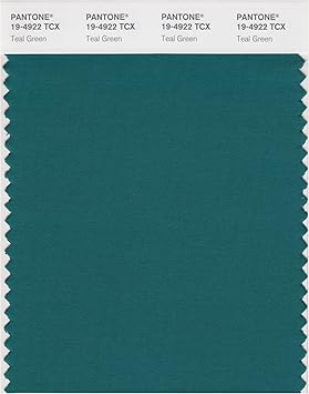 PANTONE Smart 19-4922X Color Swatch Card, Teal Green - House Paint ...