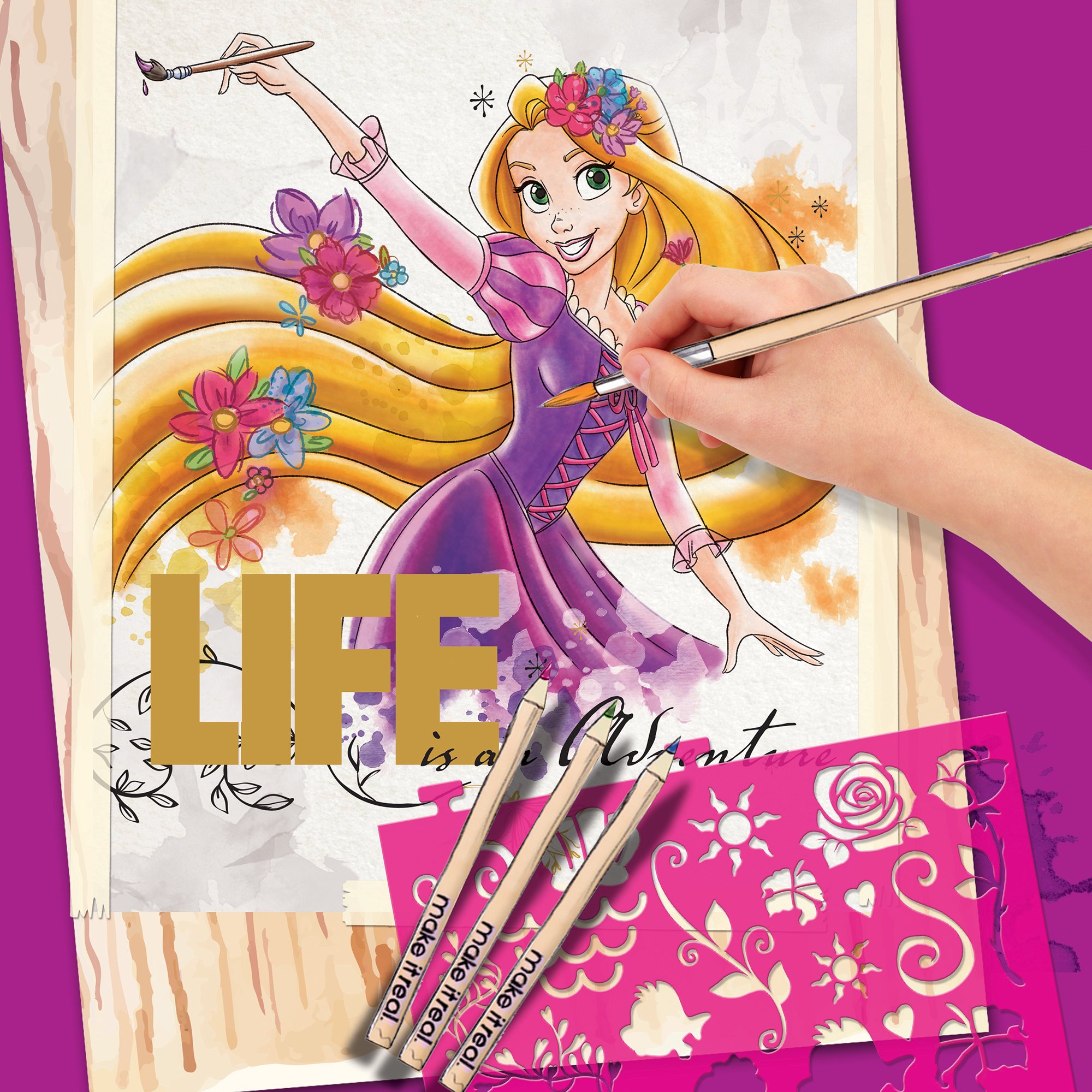 Make It Real - Disney Princess Fashion Watercolor Sketchbook. Disney ...