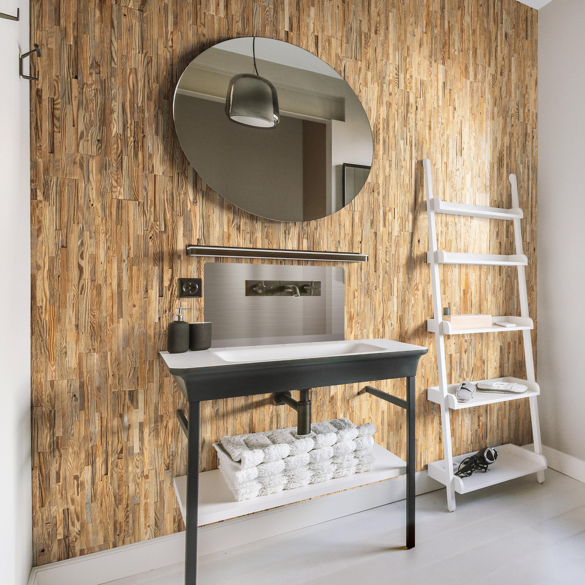 Reclaimed Wood Wall Decorative Panel Wooden Wall Decor Tiles, Wall
