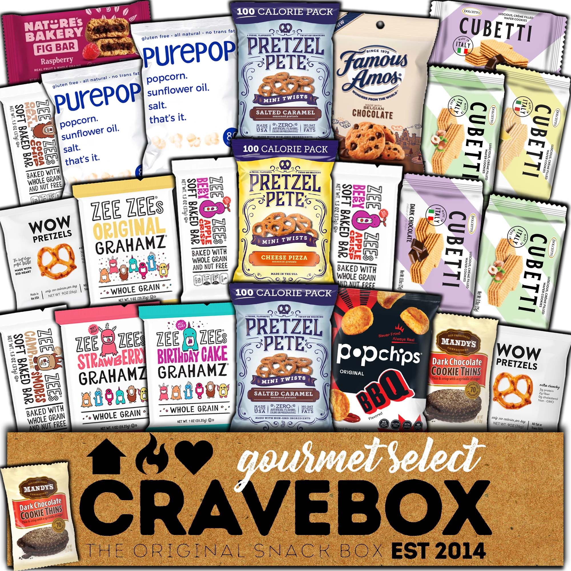 Amazon.com: CRAVEBOX GOURMET SELECT (25ct) Christmas Specialty Snacks ...