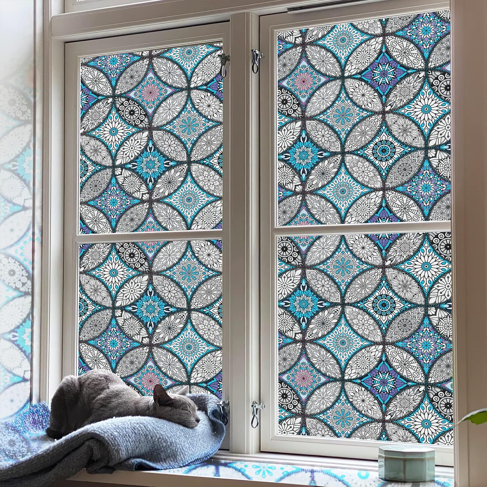 Amazon.com: OKJSOHI Van Gogh Starry Sky Window Film Vinyl Stickers, Non ...