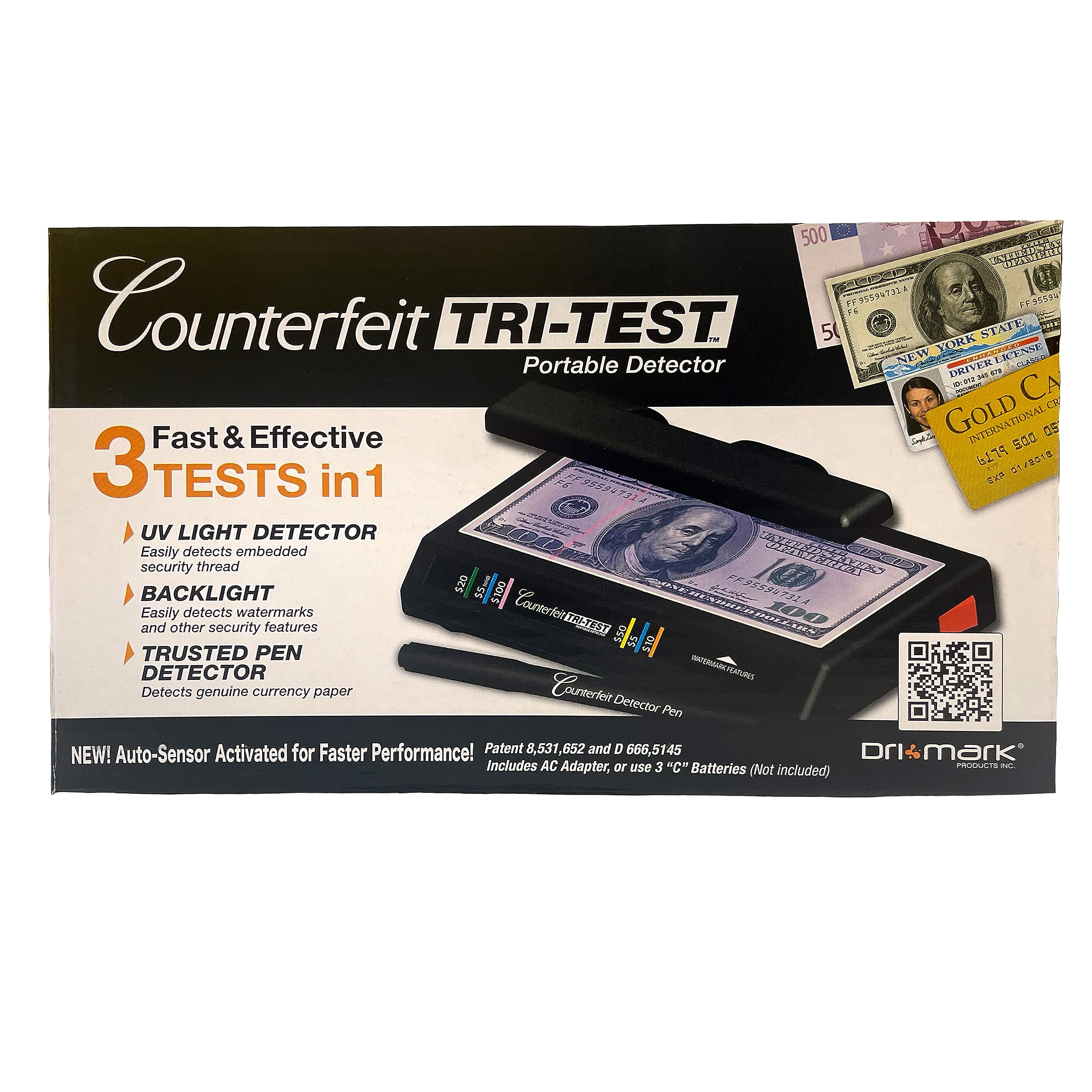 Snapklik.com : Dri Mark Tri Test - Counterfeit Bill Detector Machine w ...