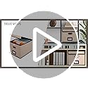 BELLE VOUS File Organiser Storage Box with Lid and Label Slide ...