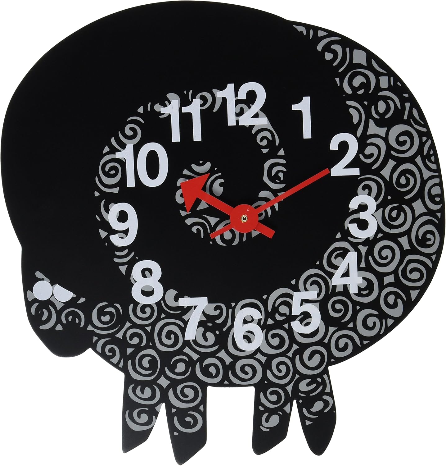 Amazon.com: Telechron Zoo Timer Ram Wall Clock, Black : Home & Kitchen