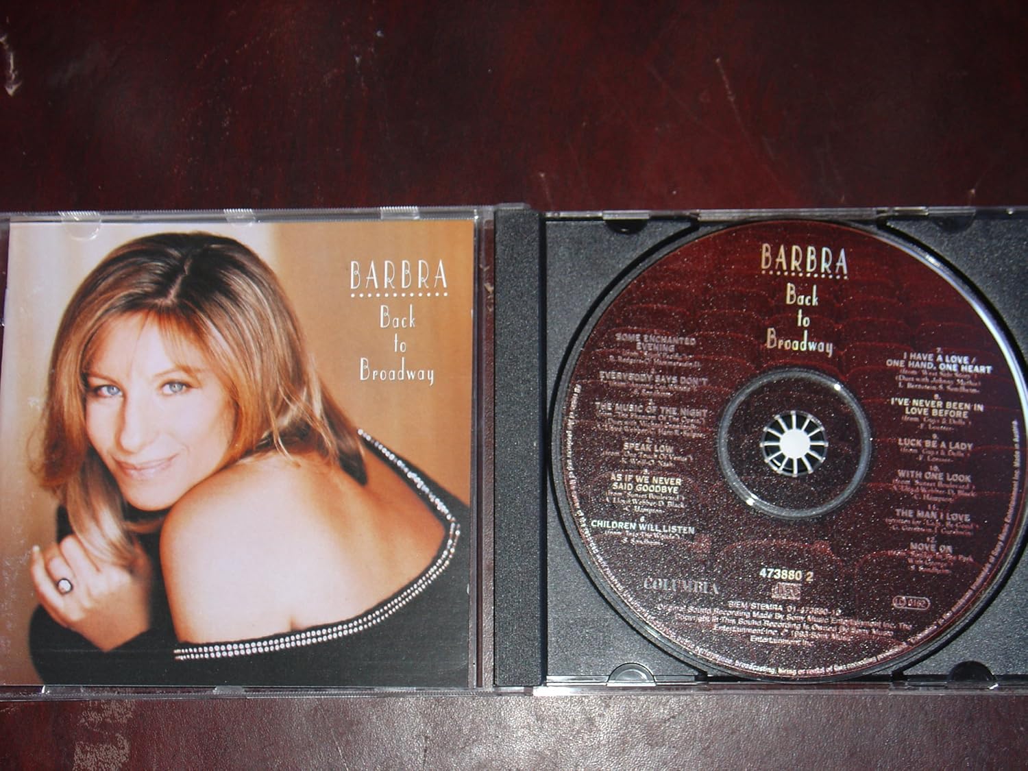 BARBRA STREISAND. BACK TO BROADWAY. ORIGINAL 1993 ISSUE CD ALBUM ...