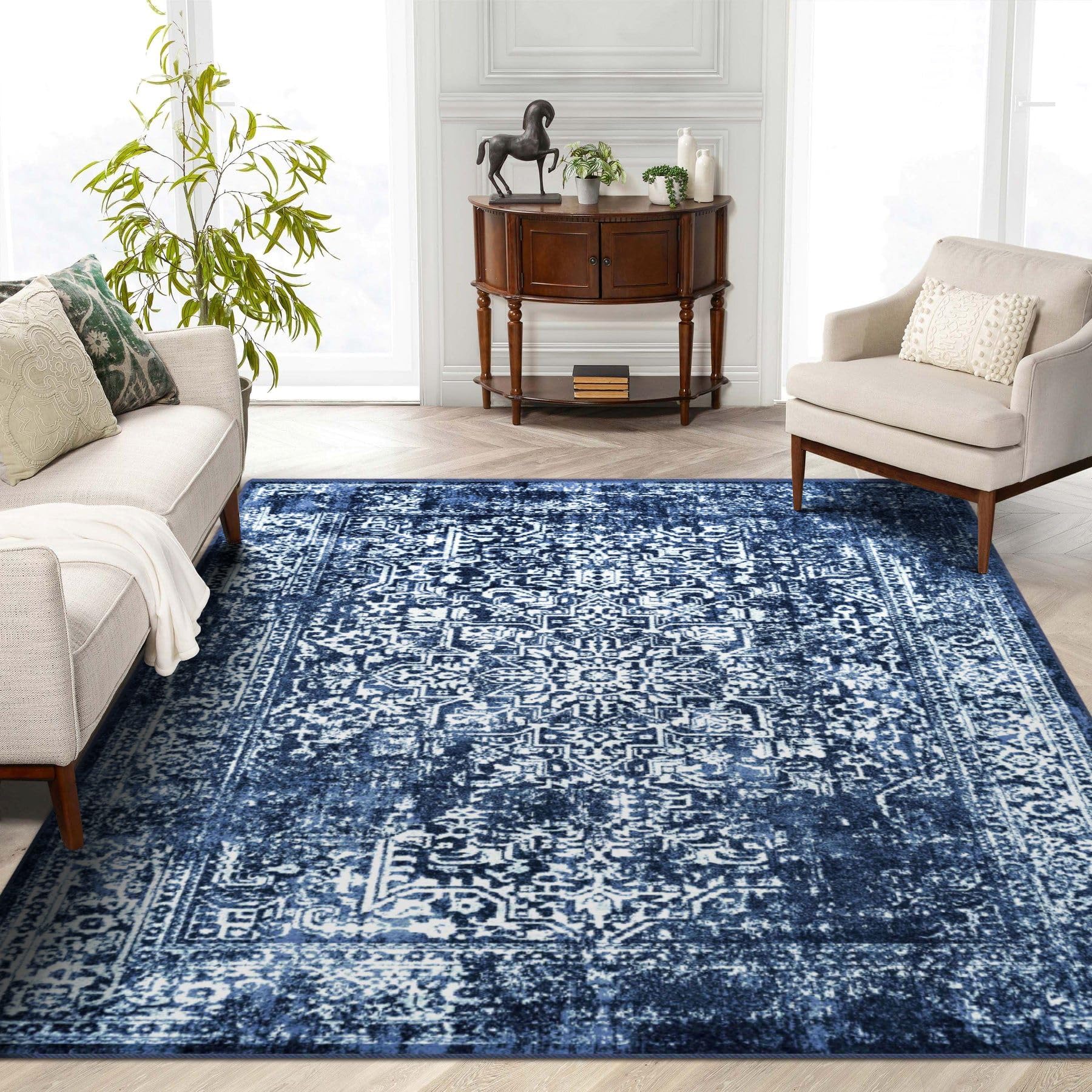 Amazon.com: vivorug 6x9 Area Rugs, Stain Resistant Washable Rug for ...