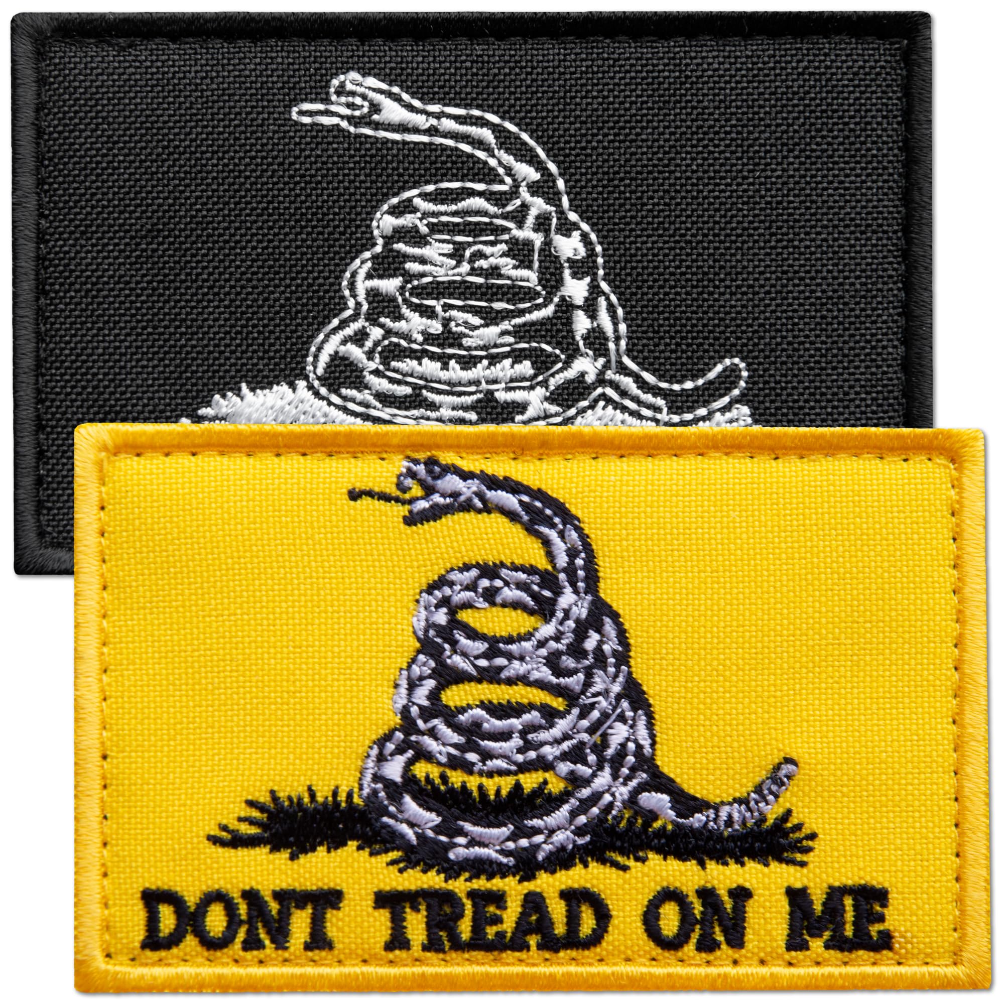 Amazon.com: Bluyellow 2Pcs Don't Tread On Me Patch Set with Hook & Loop ...