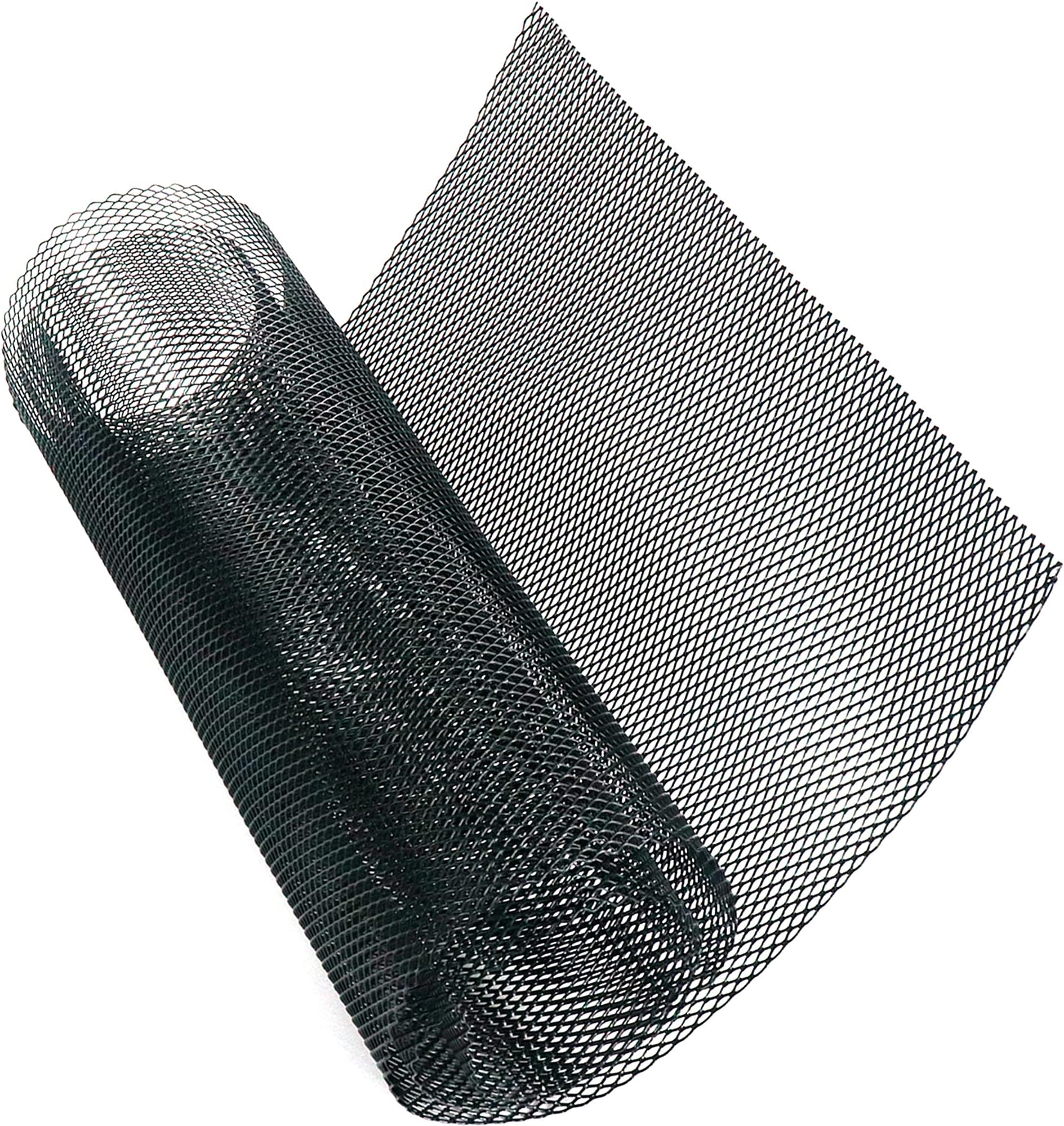 Amazon.com: Modengzhe 40 x 13 inch Car Grill Mesh Sheet, Black Painted ...