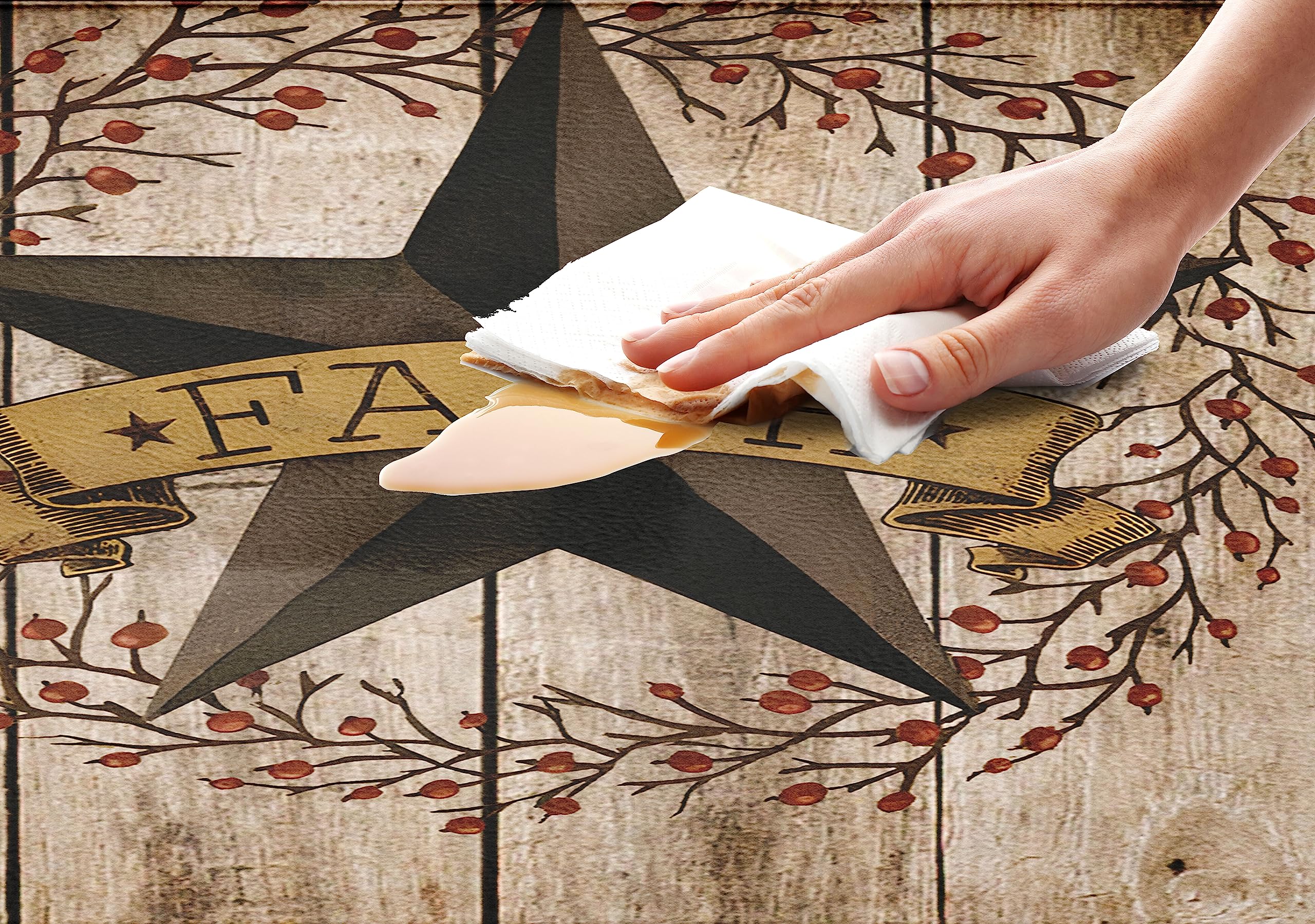 Western Rug Anti-Fatigue Kitchen Mat Set of 2 Western Kitchen Rugs ...