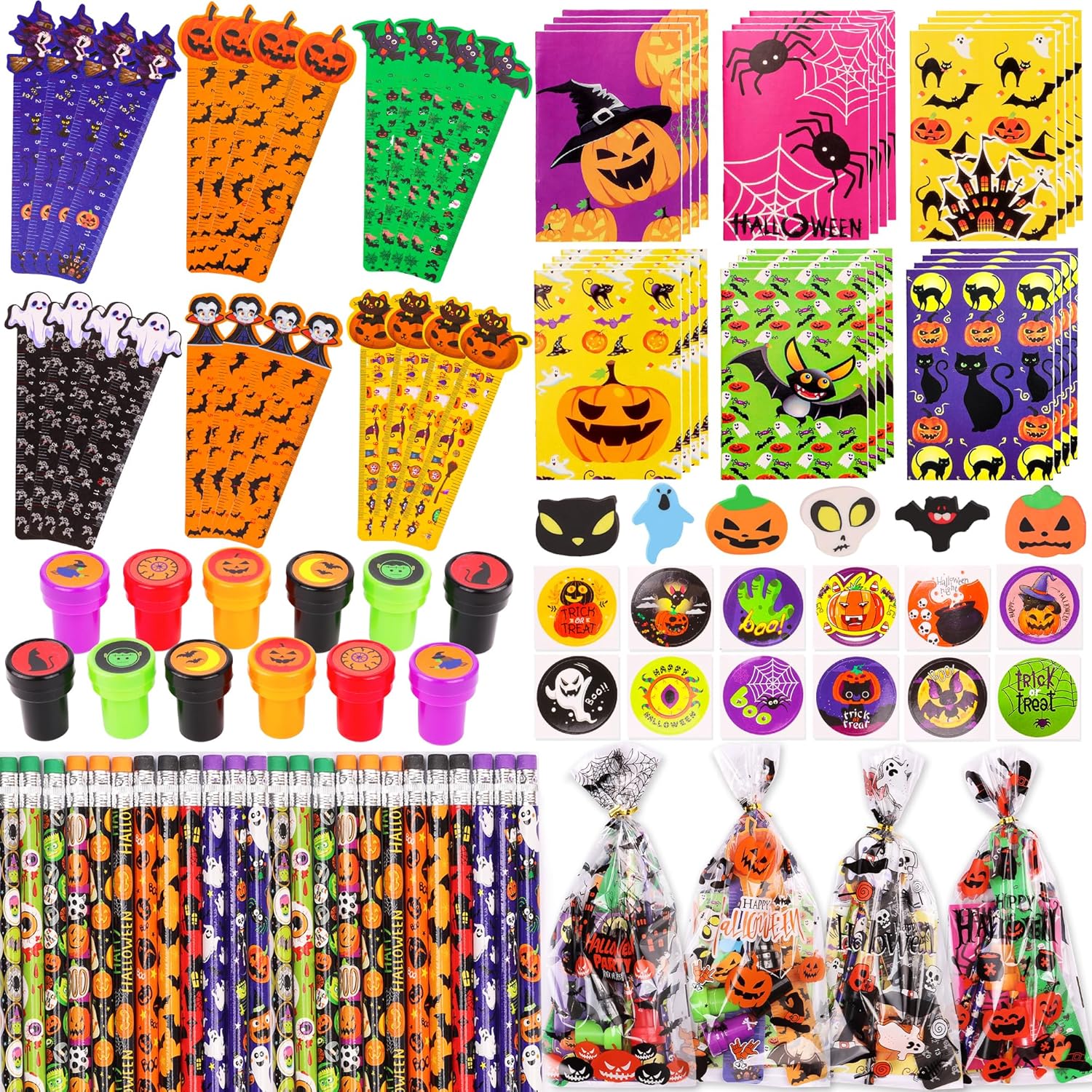 Amazon.com: 168 PCS Halloween Party Favors for Kids, 24 Pack Halloween ...
