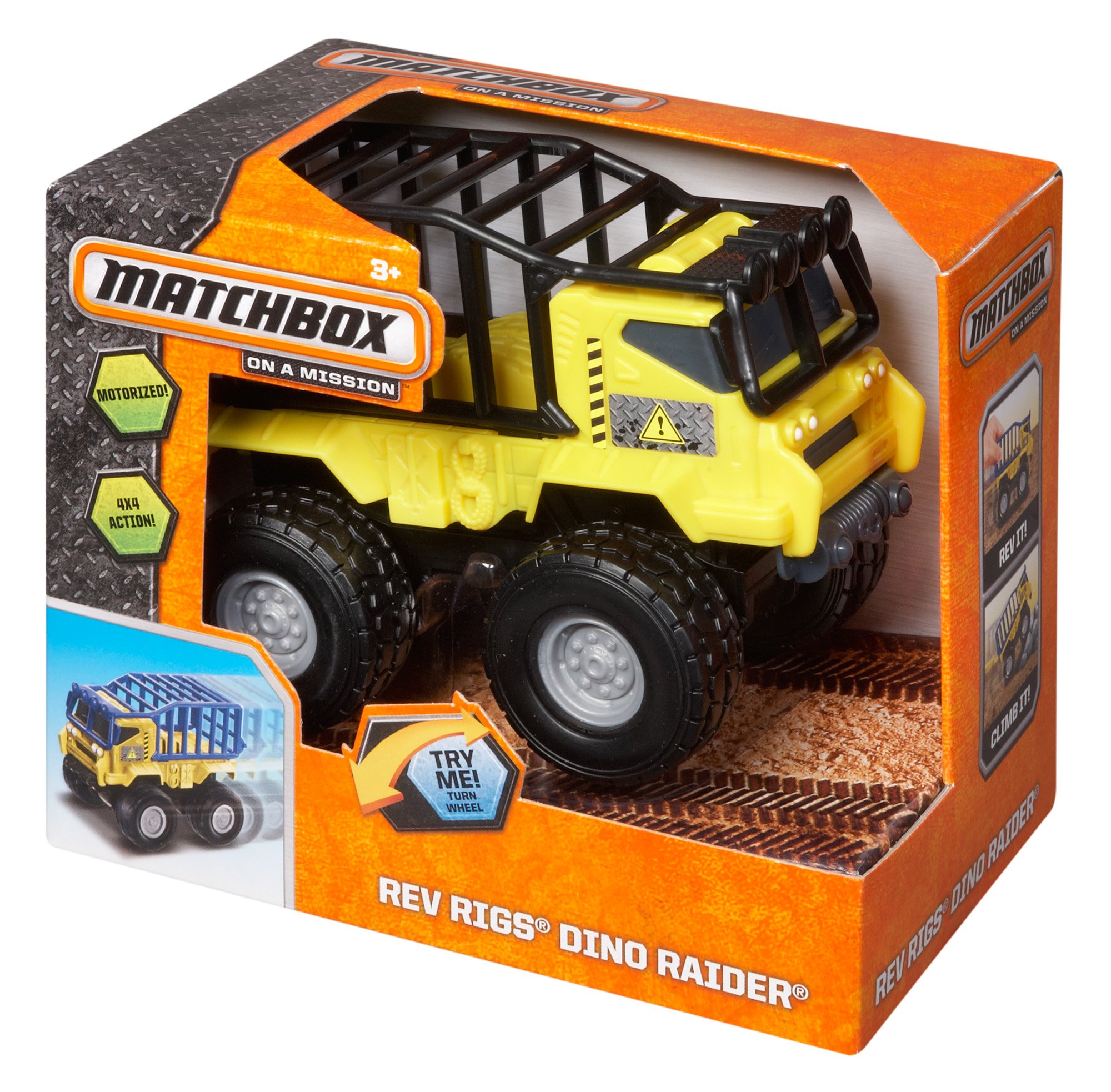Amazon.com: Matchbox Rev Rigs Dino Raider Vehicle : Toys & Games