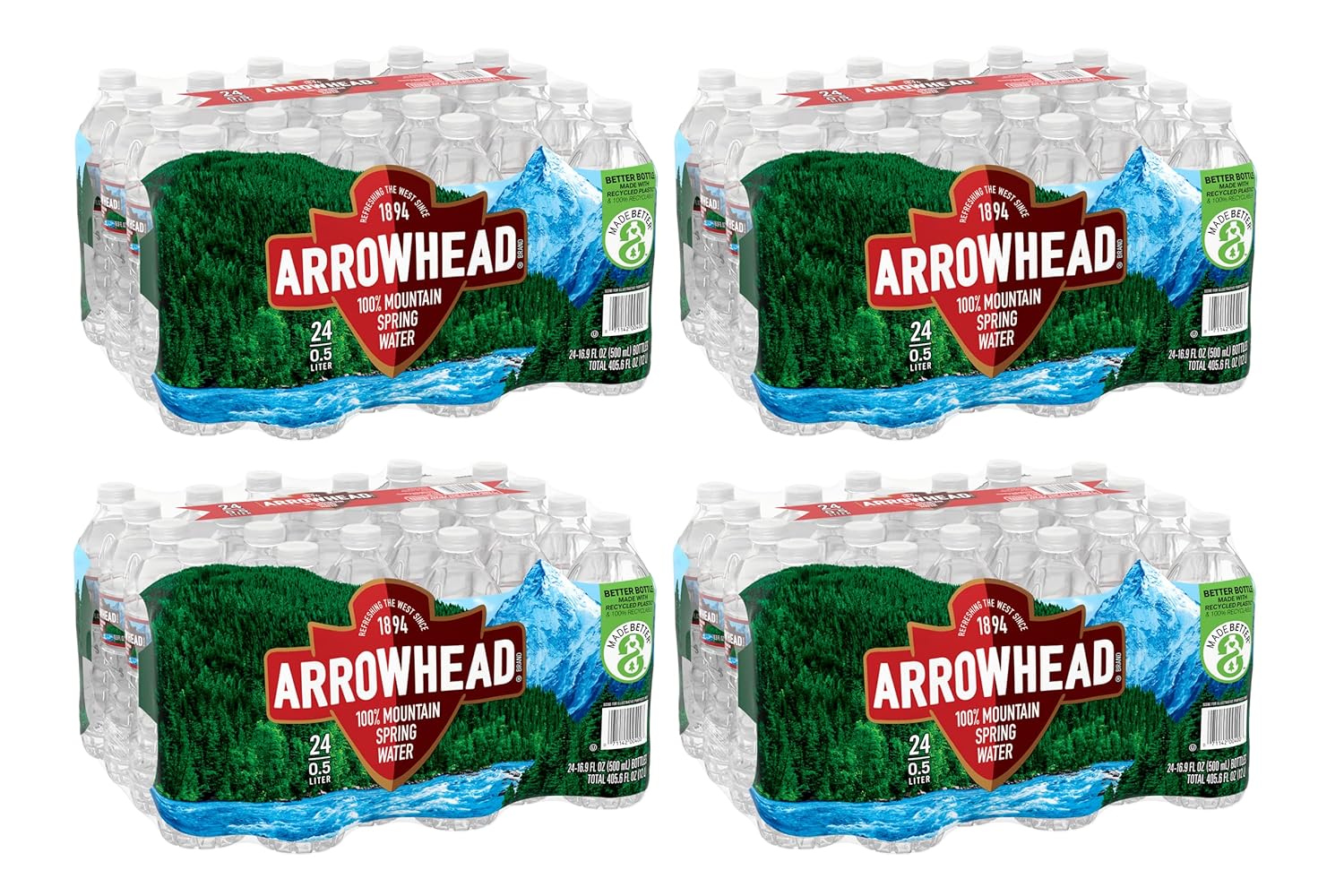Amazon.com: Arrowhead Spring Water Case Bundles (.5L (16.9 oz) Case of ...