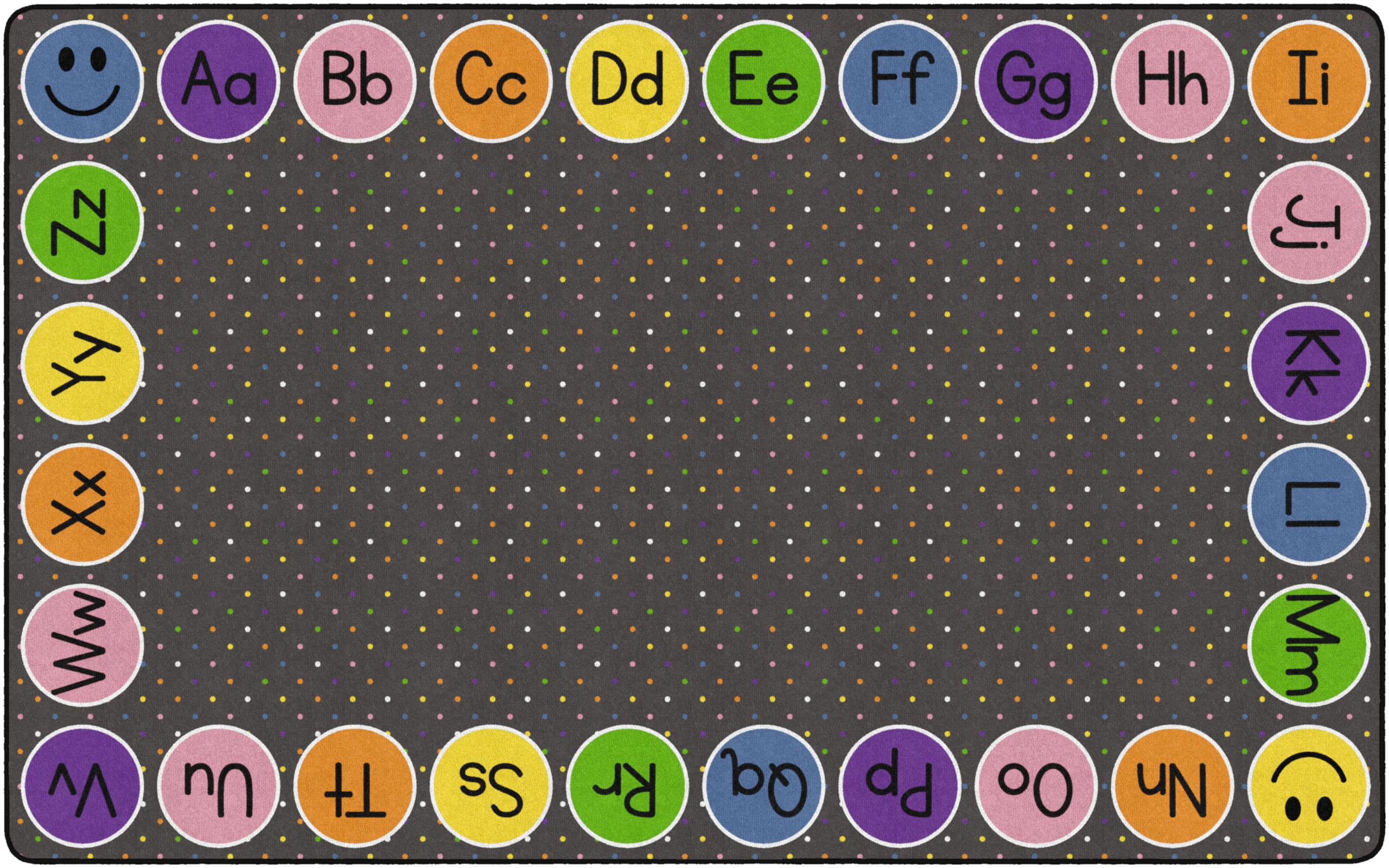 Amazon.com: Flagship Carpets Smiley Abc's Educational Area Rug for Kids ...