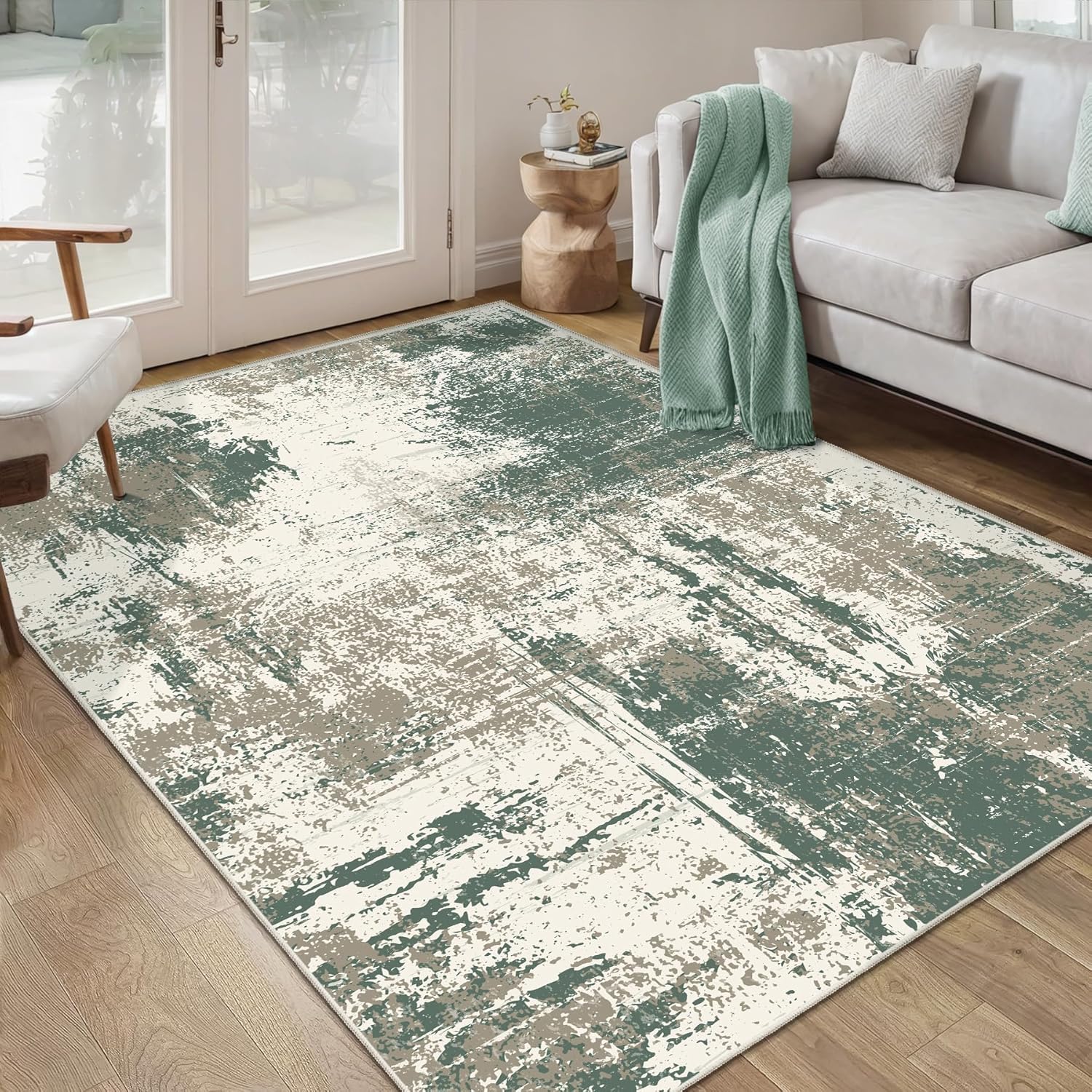 Amazon.com: Ciicool Abstract Area Rug Indoor, 3x5 Washable Entryway Rug ...