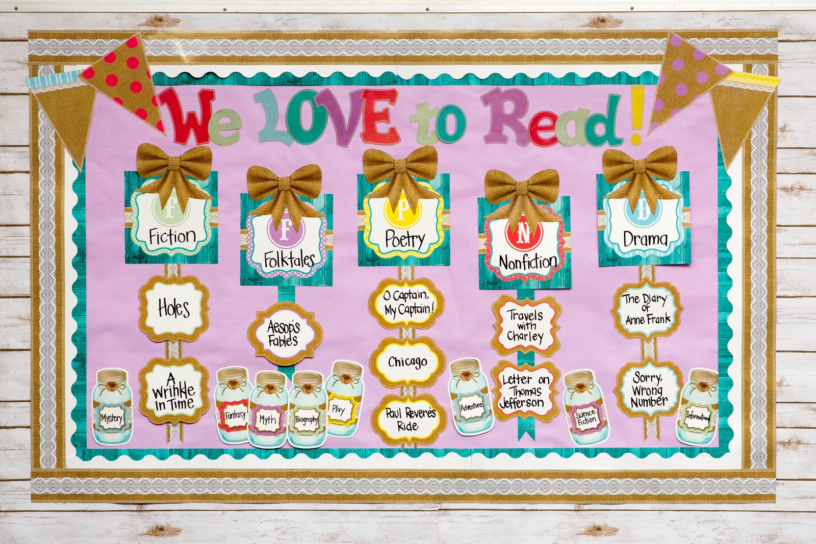Shabby Chic Message Board Felt Letter Board With 10x10 Inch Rustic