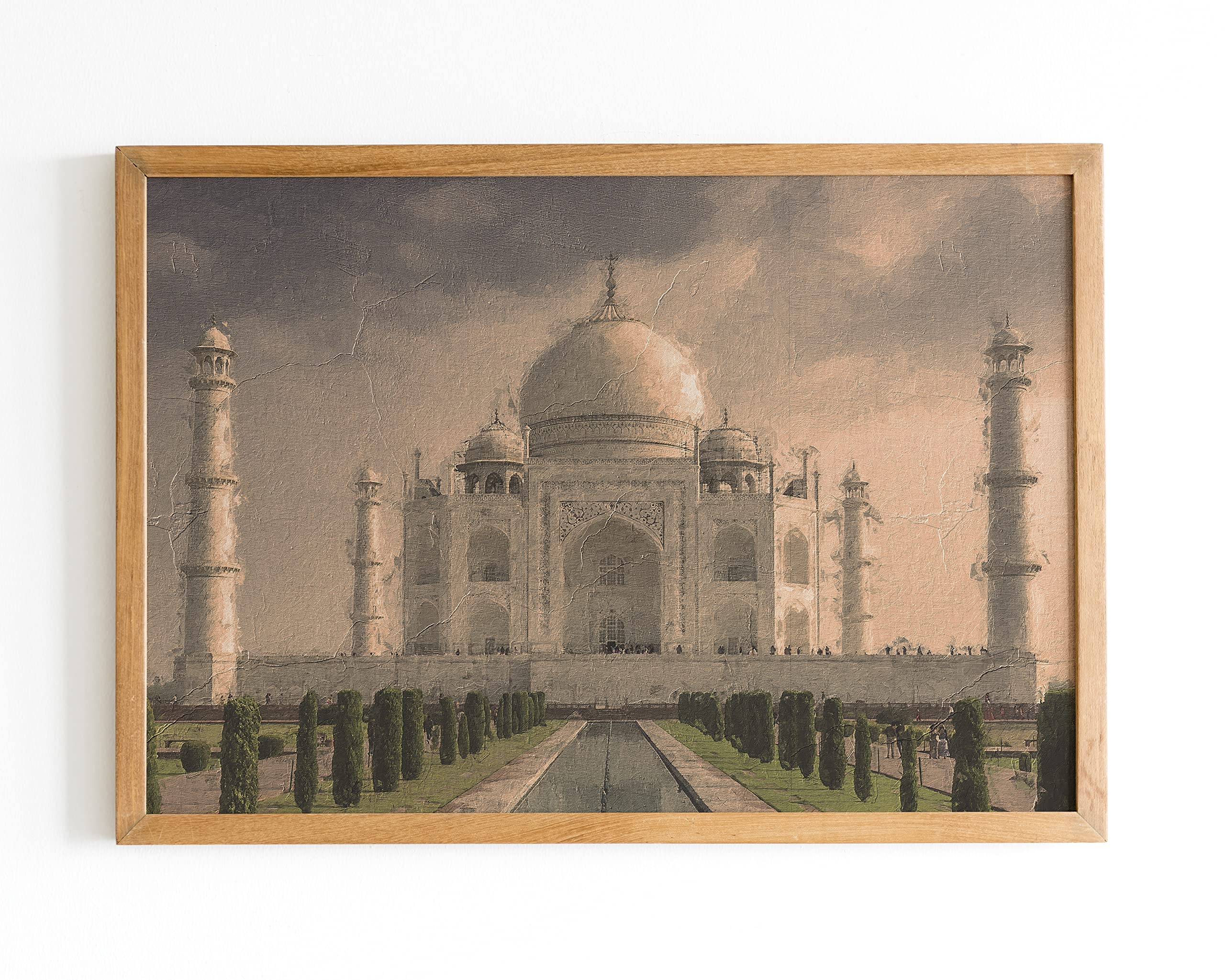 Taj Mahal Oil Painting