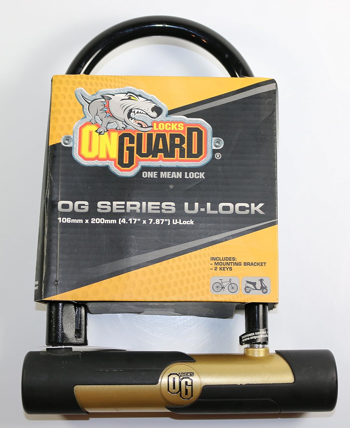 Amazon.com : OnGuard 5516 Key U-lock - STANDARD : Sports & Outdoors