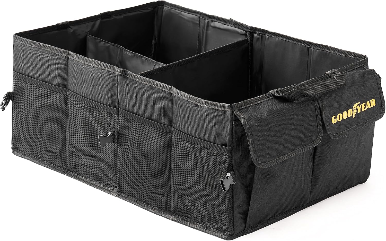 GOODYEAR Heavy Duty Collapsible Car Boot Organiser Tidy Storage Box ...