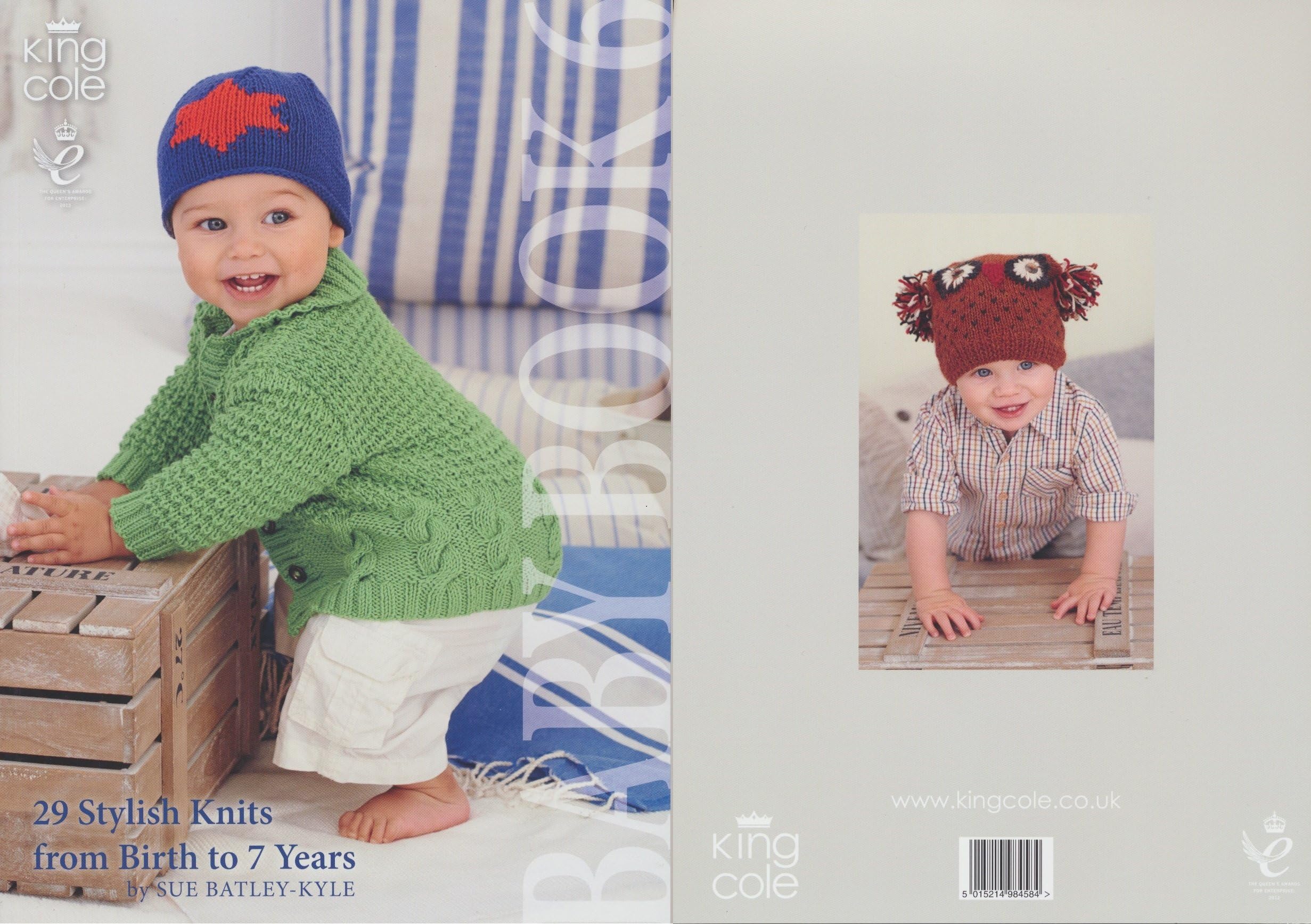 King Cole Baby Book Six Knitting Book Double Knitting Patterns Birth to ...