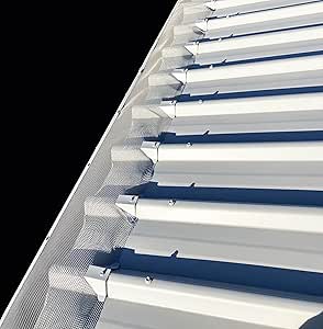 10m Aluminium Gutter Guard KIT Includes Fittings for TRIMDEK Roof ...