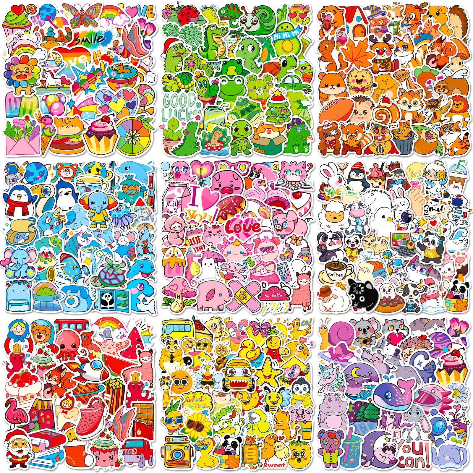 Amazon.com: 800Pcs Water Bottle Stickers, Stickers for Kids, Vinyl ...