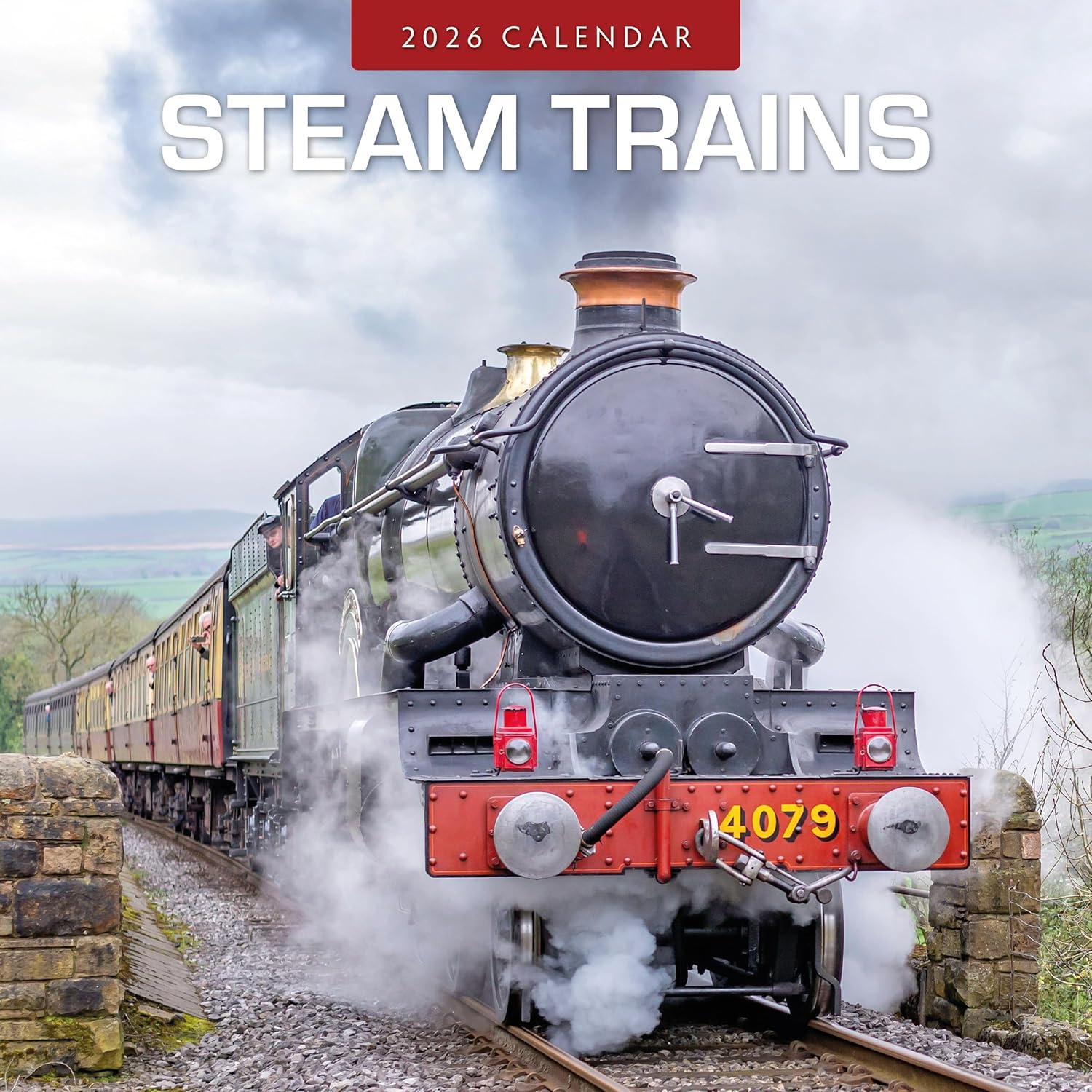 Steam Trains - 2026 Square Wall Calendar - by Red Robin Publishing ...