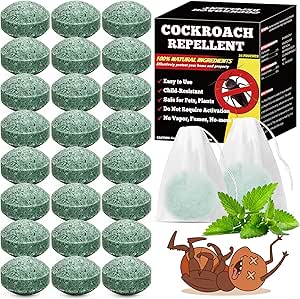 Amazon.com: 24 Pack Cockroach Repellent Balls for Indoor & Outdoor Use ...
