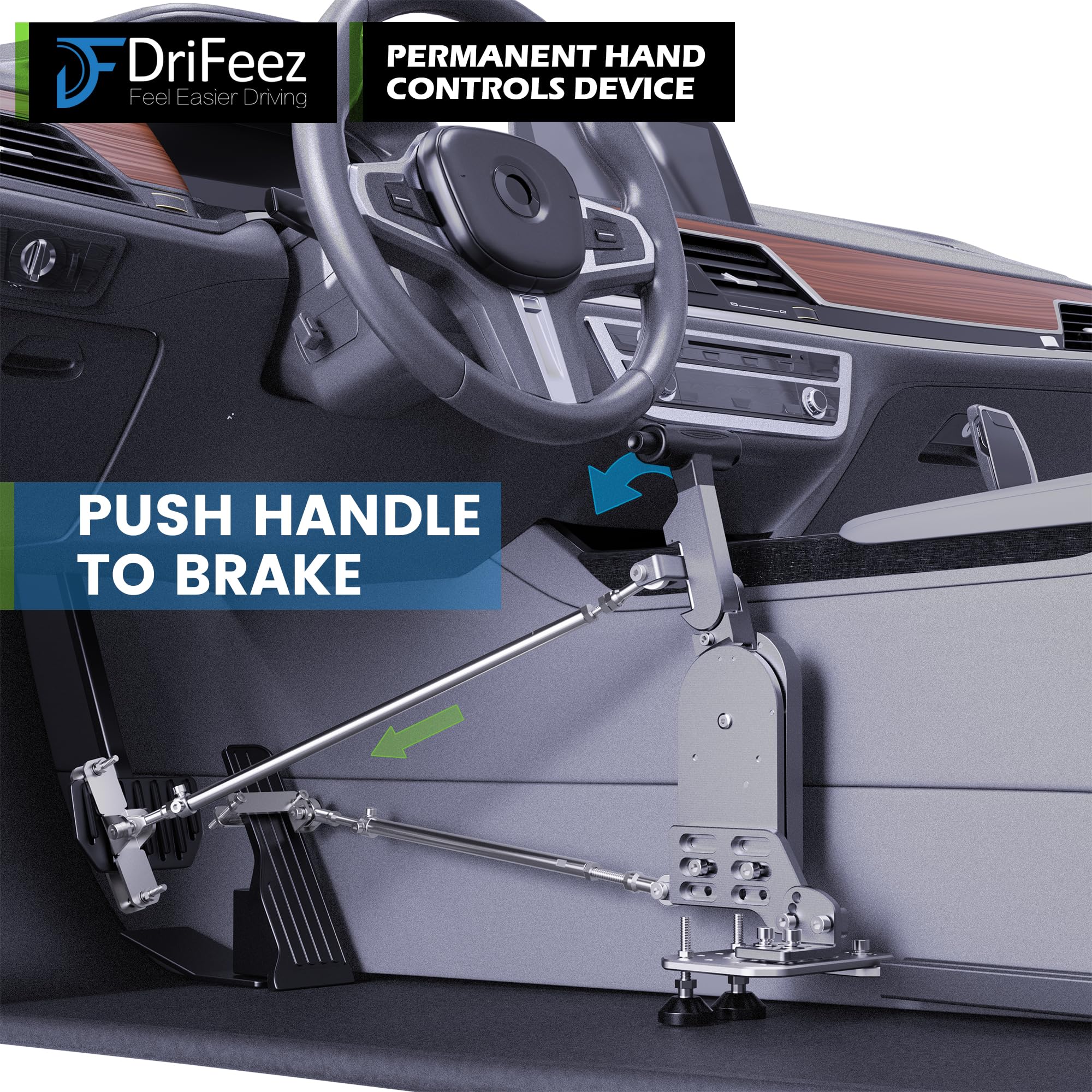 Snapklik.com : DriFeez Fixed Hand Controls Permanent Device For ...