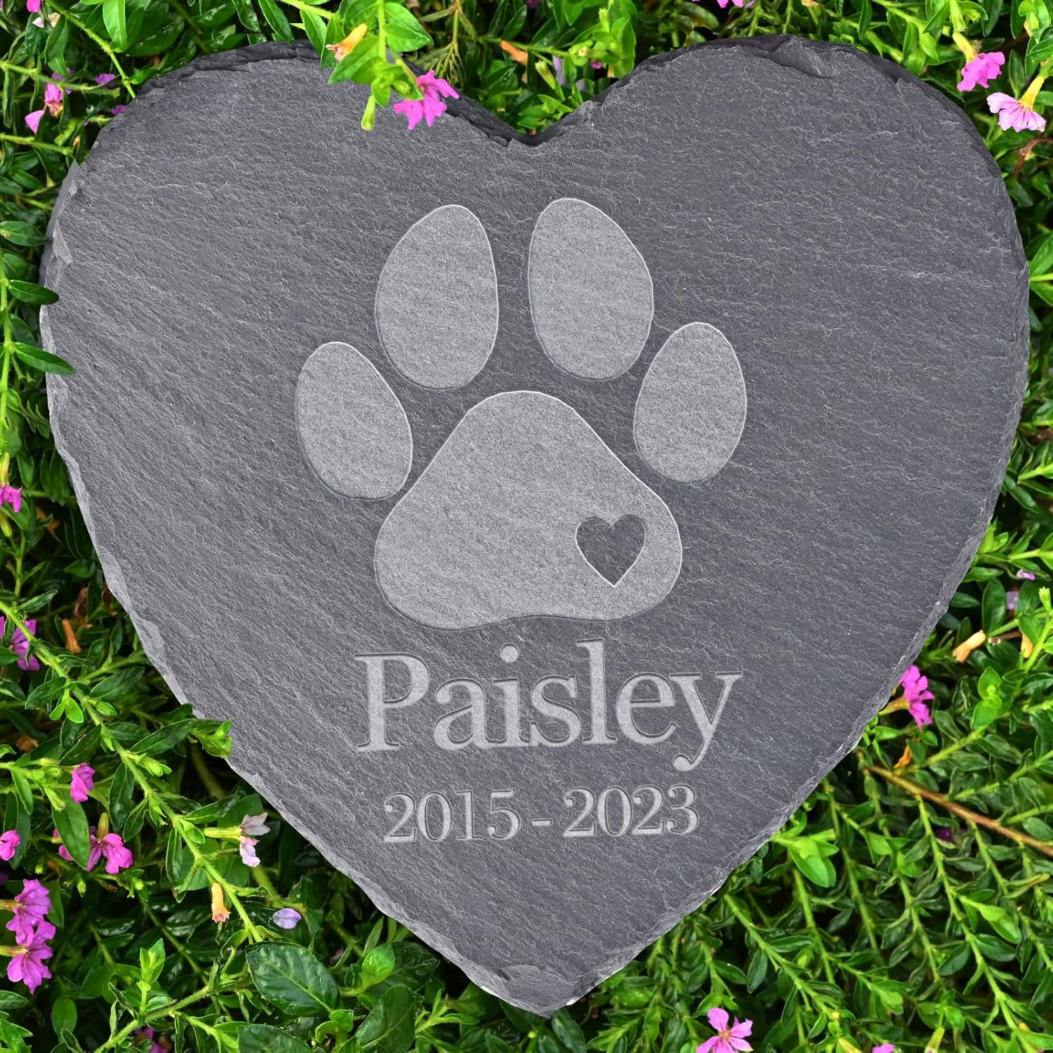 Amazon.com : Personalized Dog & Cat Memorial Stones - In Memory of Pet ...