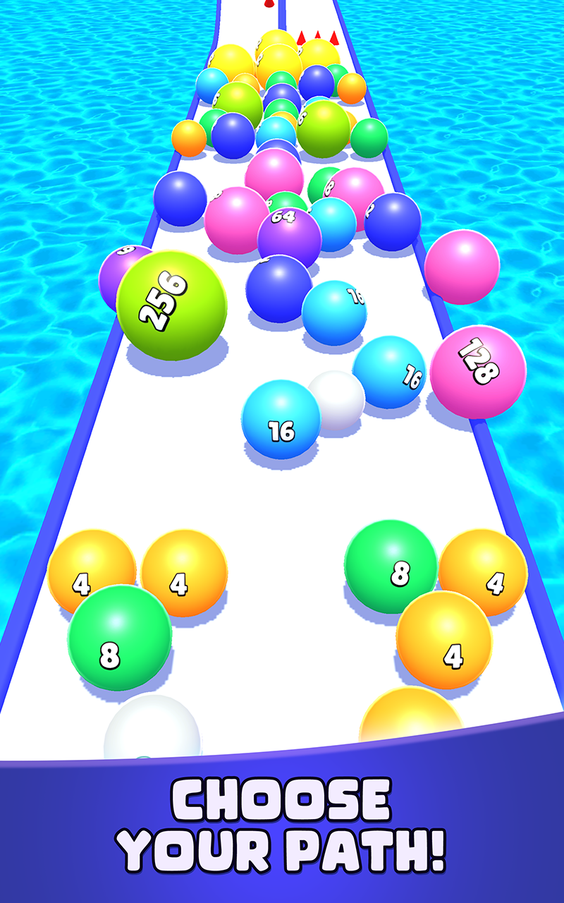 Merge Race 2048 - Run Puzzle Game: Ball Merge Rush 3D, Match Numbers ...