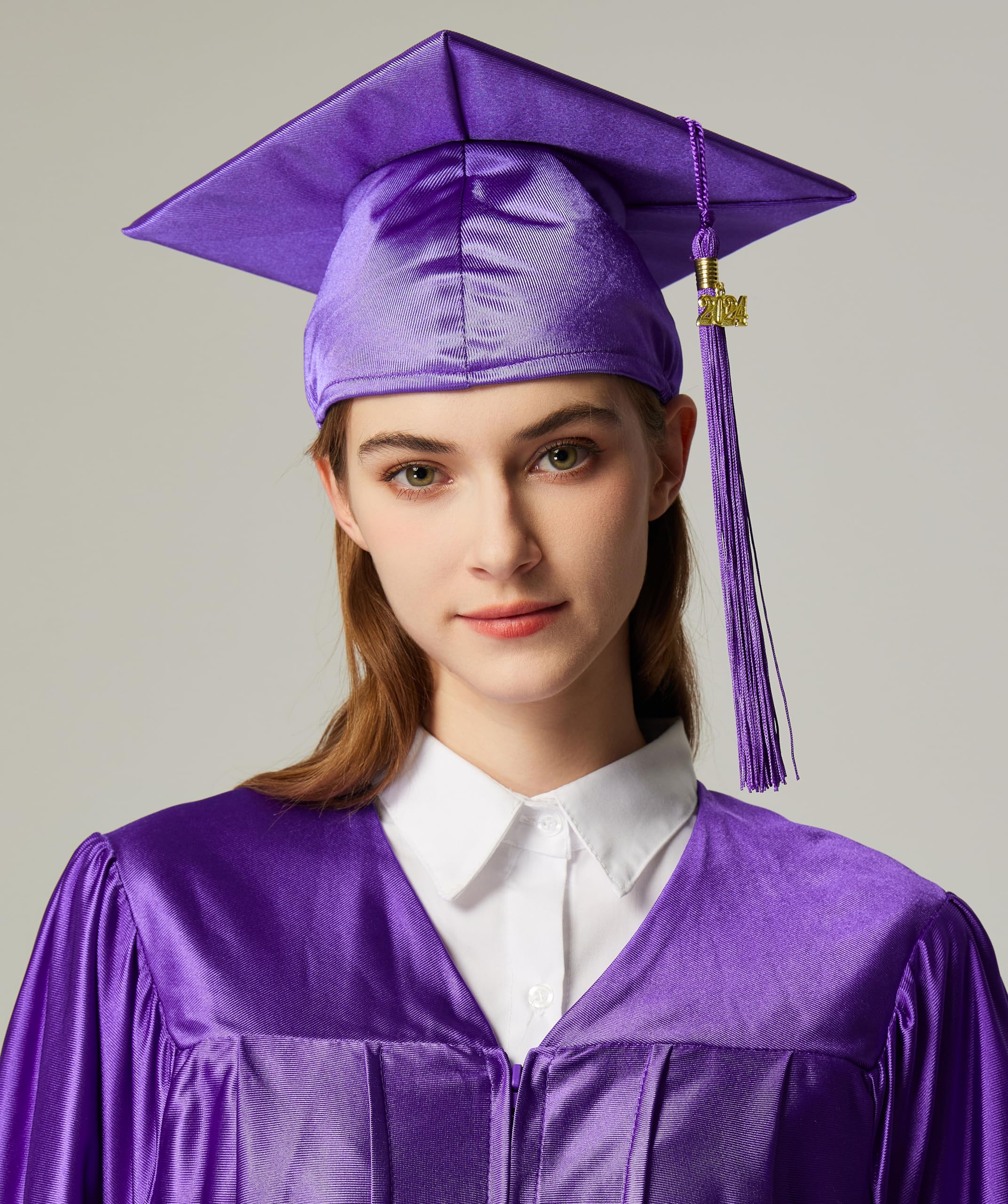 Snapklik.com : MyGradDay Unisex Adult Shiny Graduation Cap
