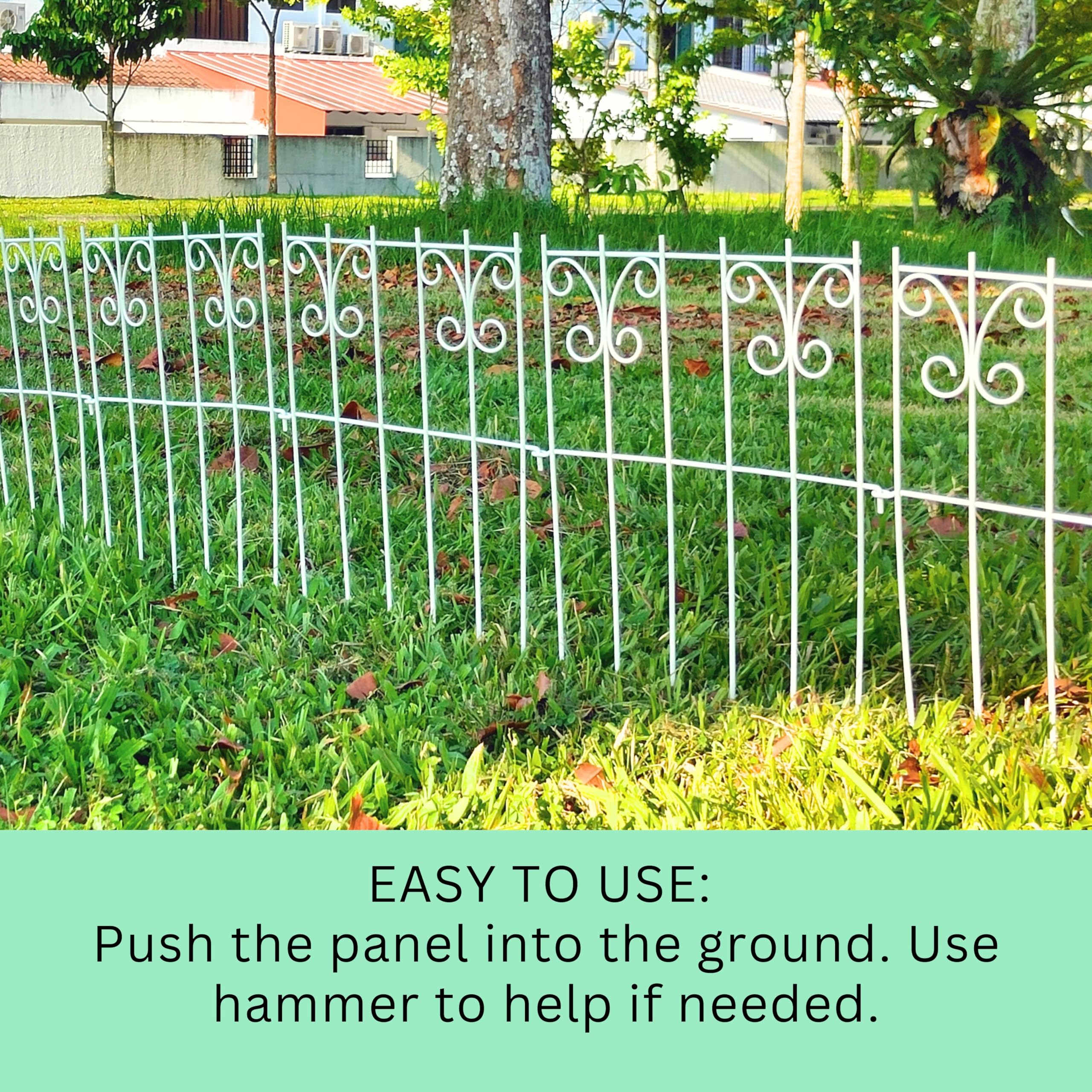 Dog Fence Outdoor ShopLaLa Decorative Fences (20 Panels) 12in (L) X 16 ...