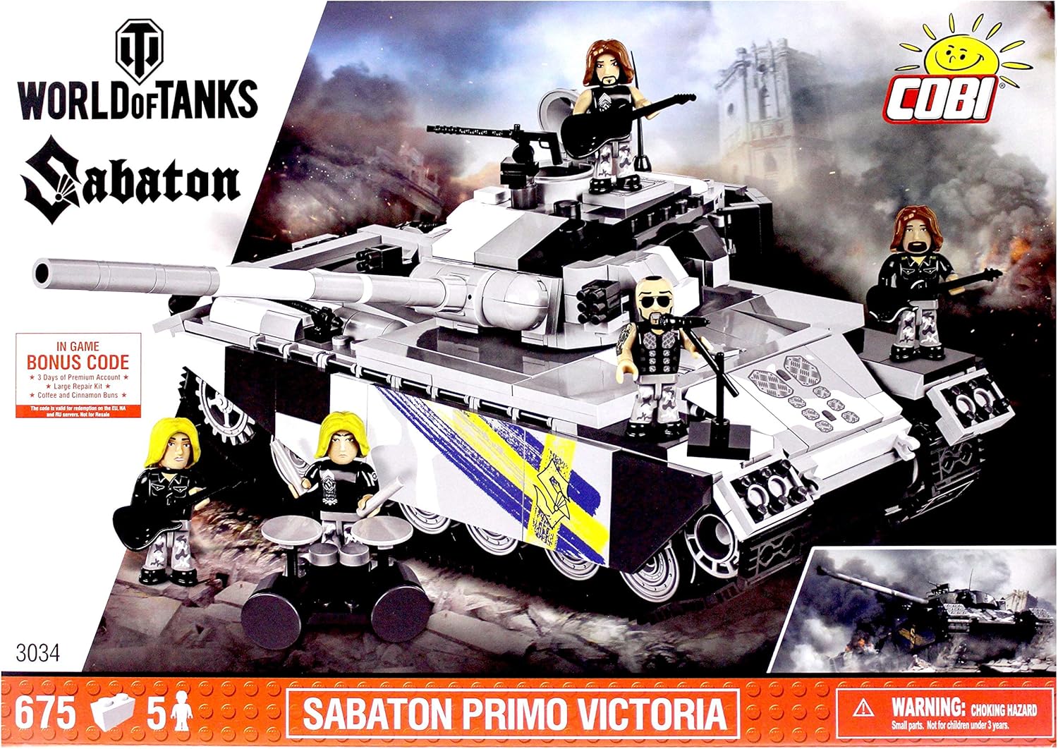 Amazon.com: COBI World of Tanks Sabaton Primo Victoria : Toys & Games