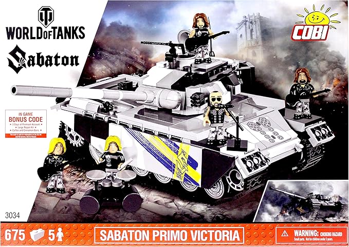 Amazon.com: COBI World of Tanks Sabaton Primo Victoria : Toys & Games