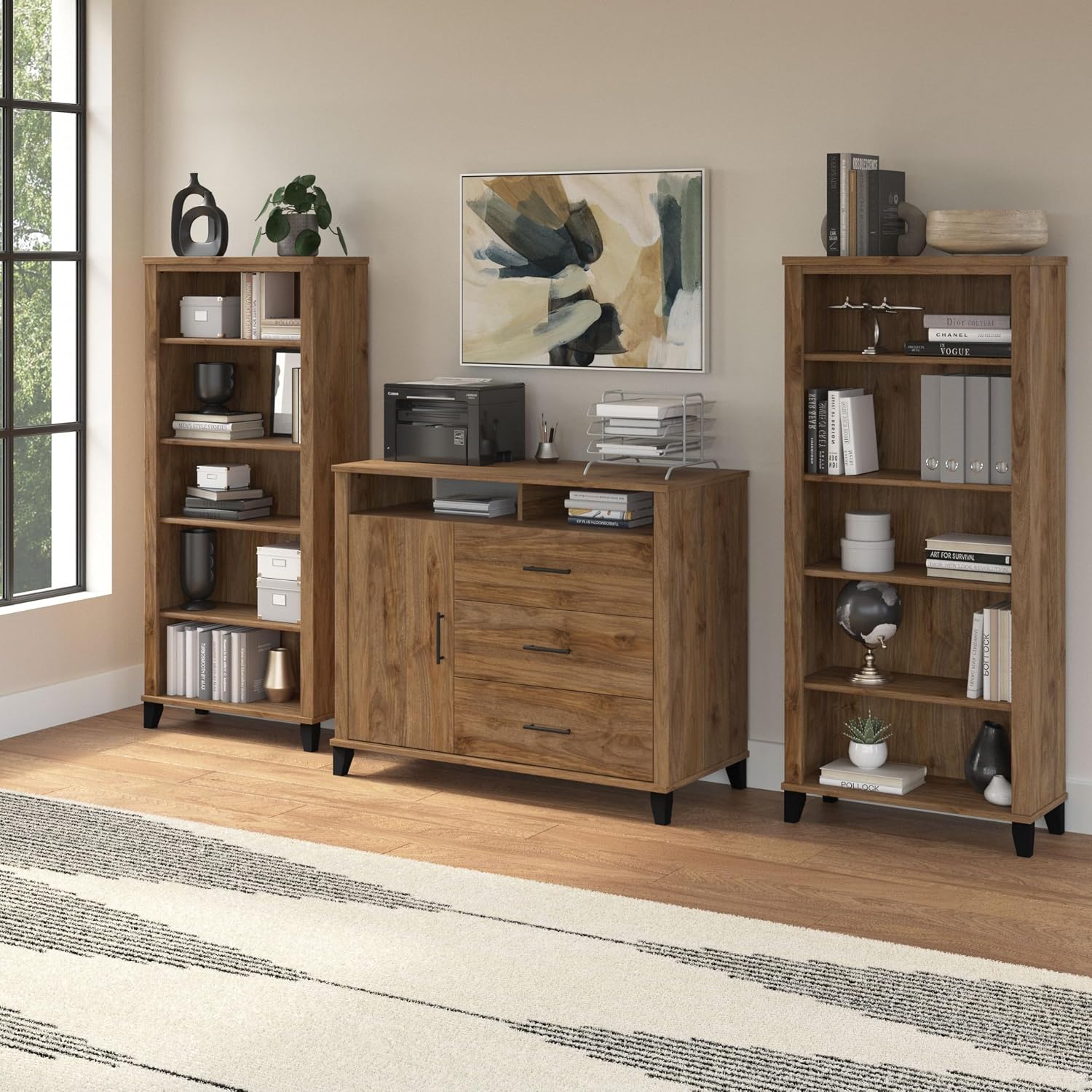 Amazon.com: Bush Furniture Somerset Office Storage Credenza with ...